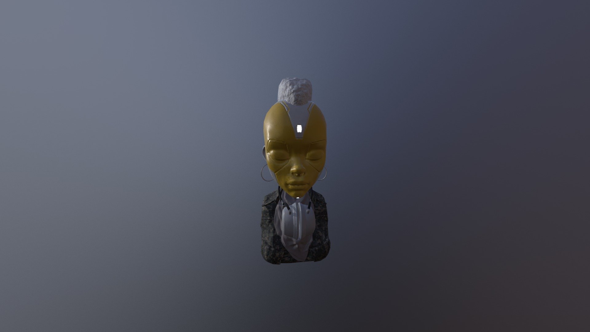 futuristic punk robot - 3D model by DasnoyJulien [536b377] - Sketchfab