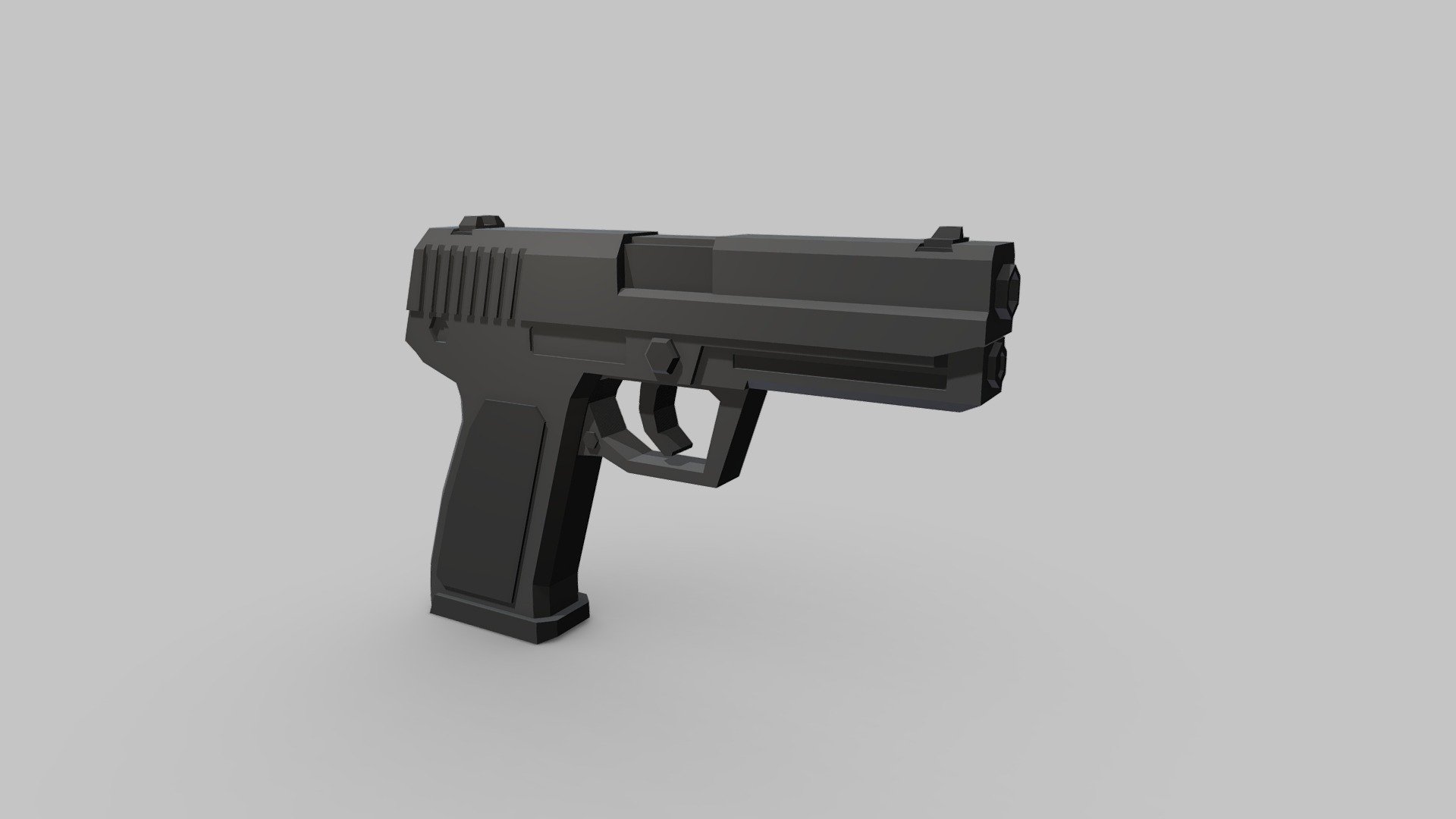 Low Poly Pistol USP - Download Free 3D model by CastleBravo ...