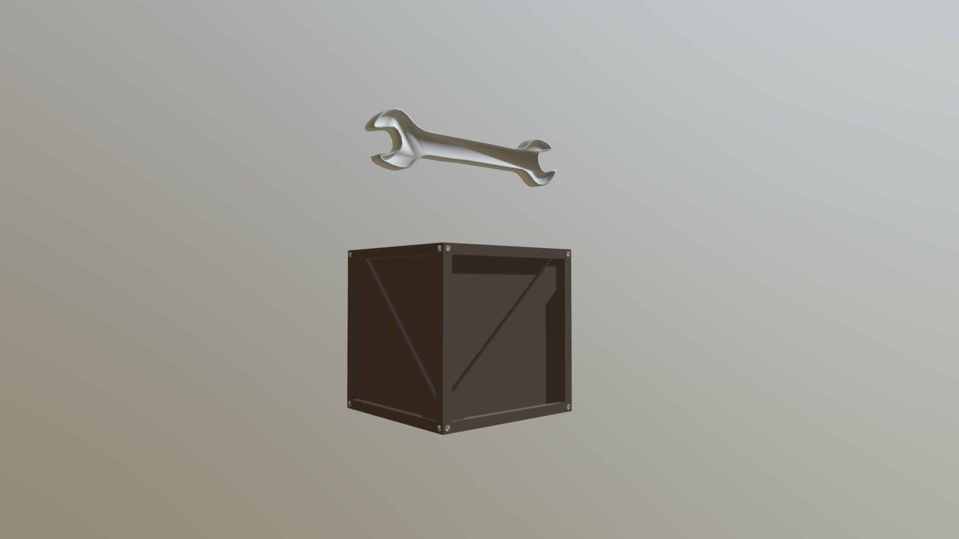 supply crate w.double open ended wrench - Download Free 3D model by ...