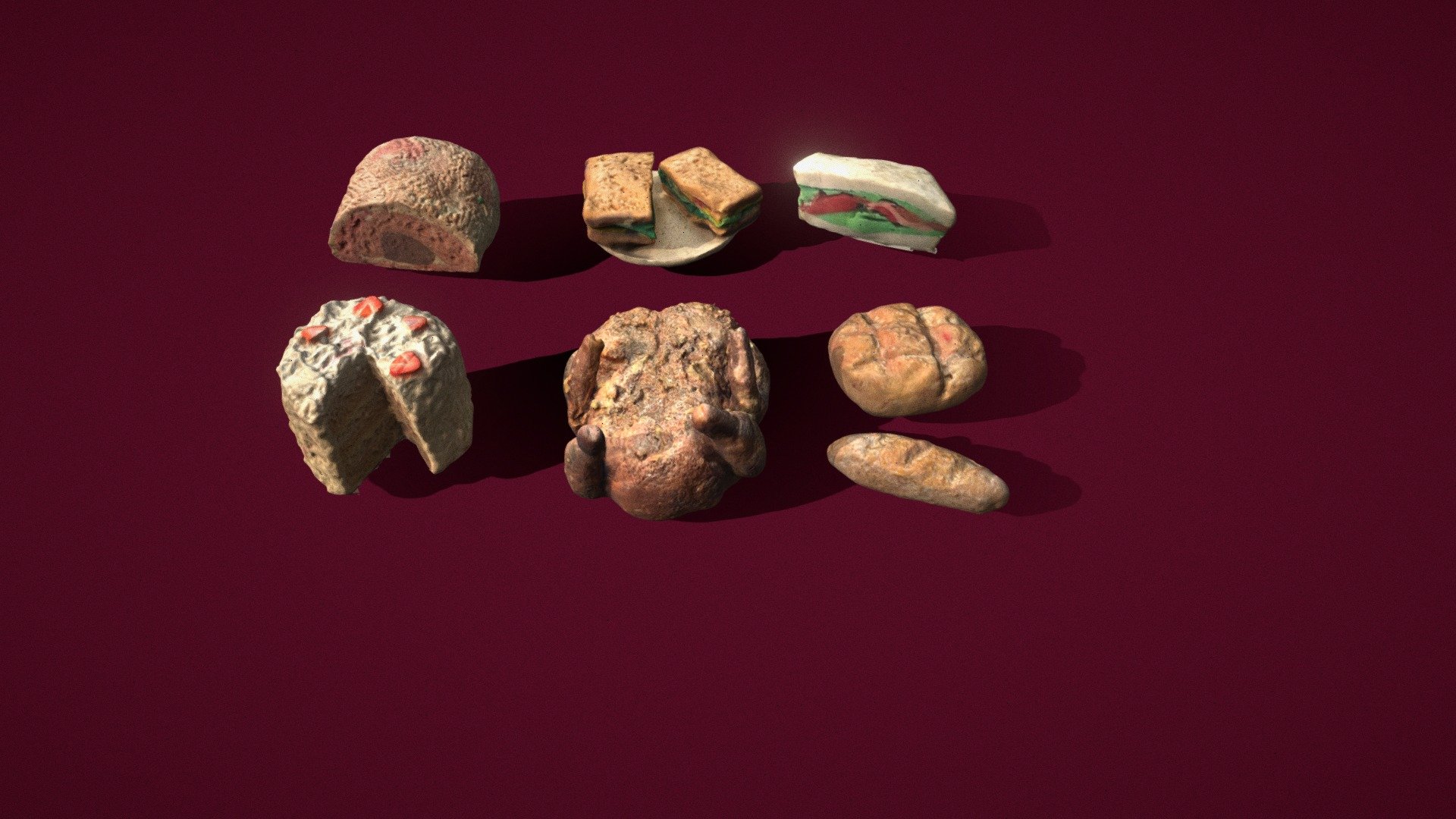 ASSORTED POLYMER FOODS - Download Free 3D model by empress503yyh ...