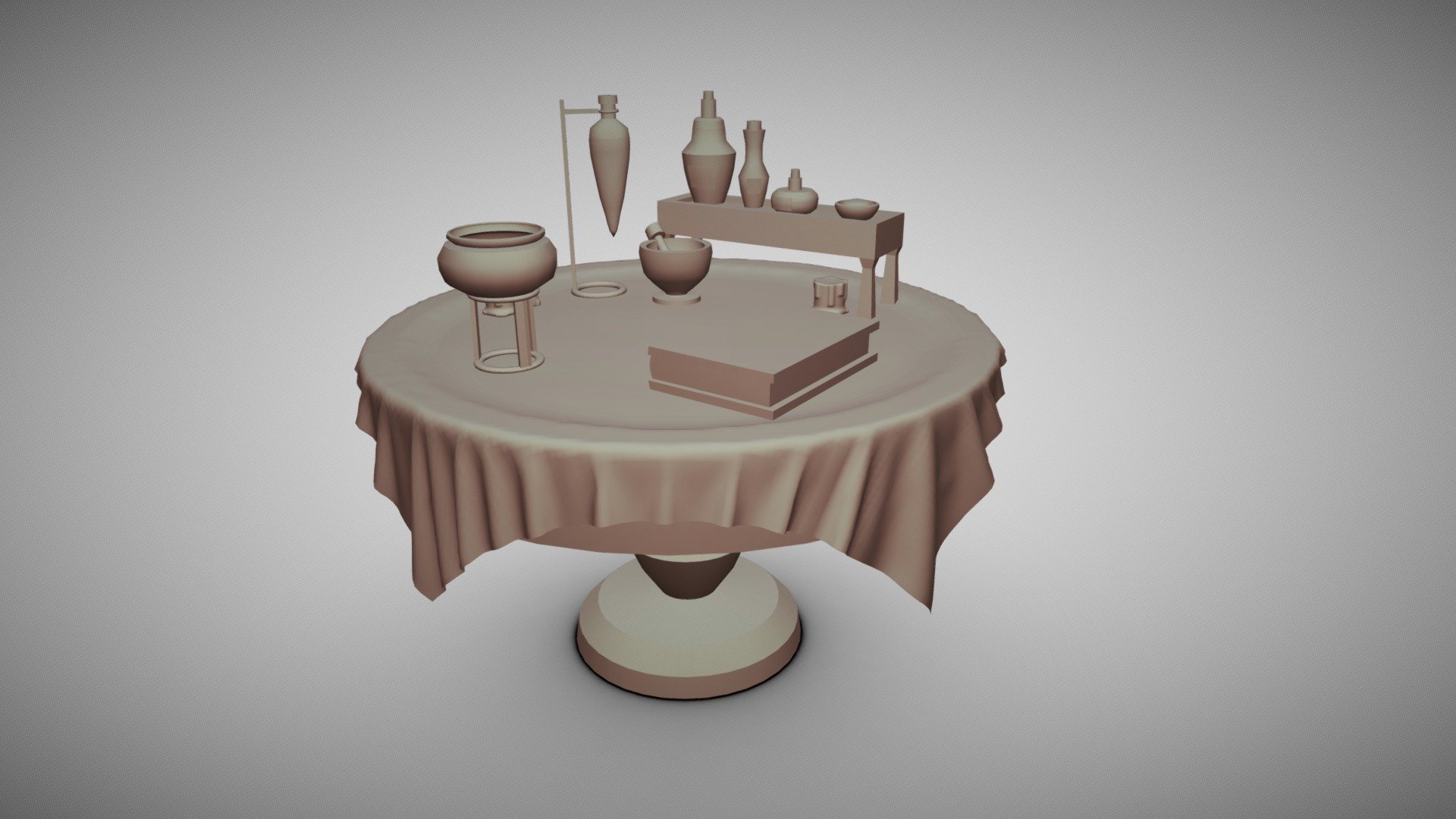 Alchemy Table - Download Free 3D model by abbyrose_artist [5370c85 ...