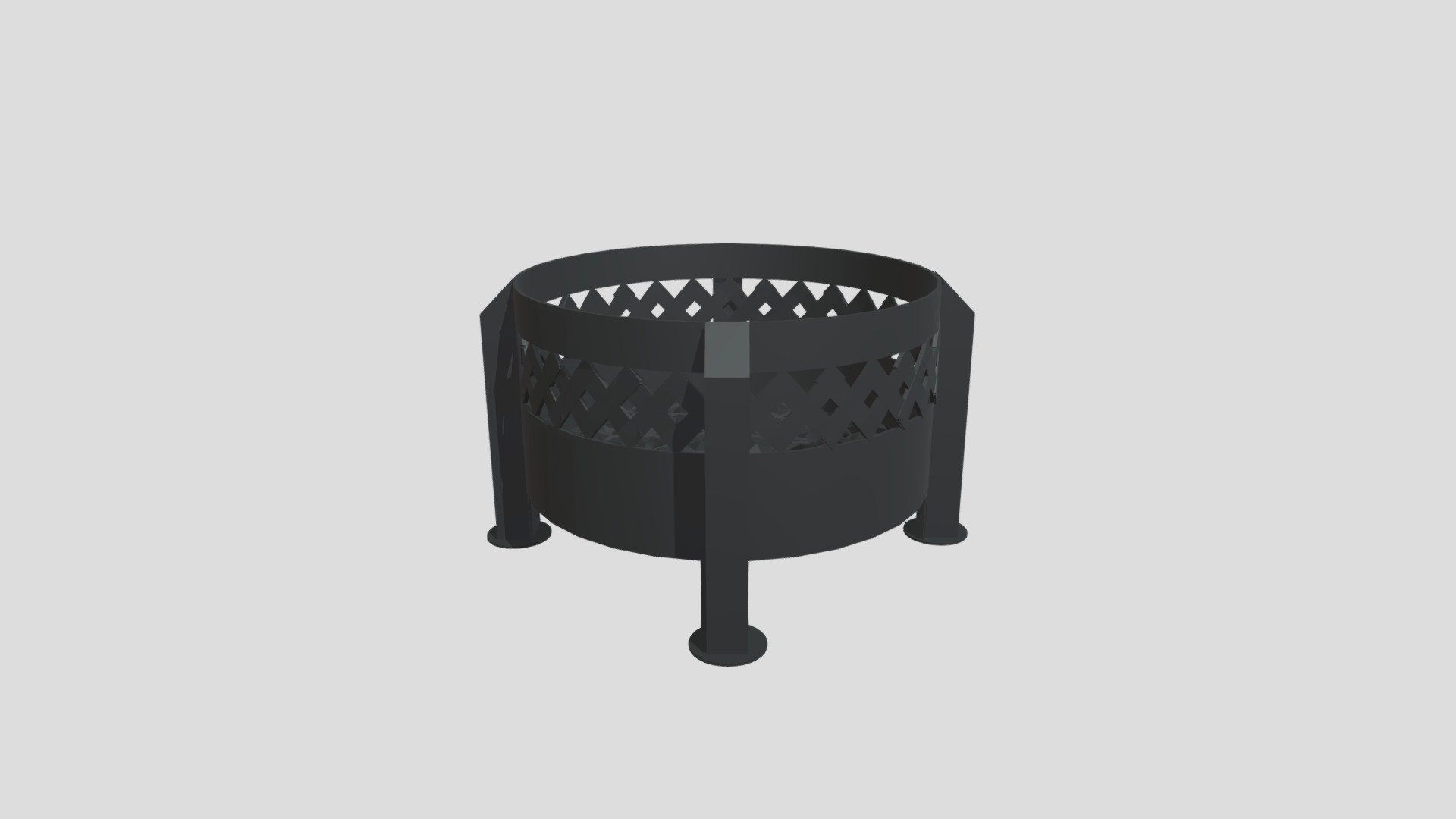Fire Pit Design w/Large Legs - Download Free 3D model by Jamie ...