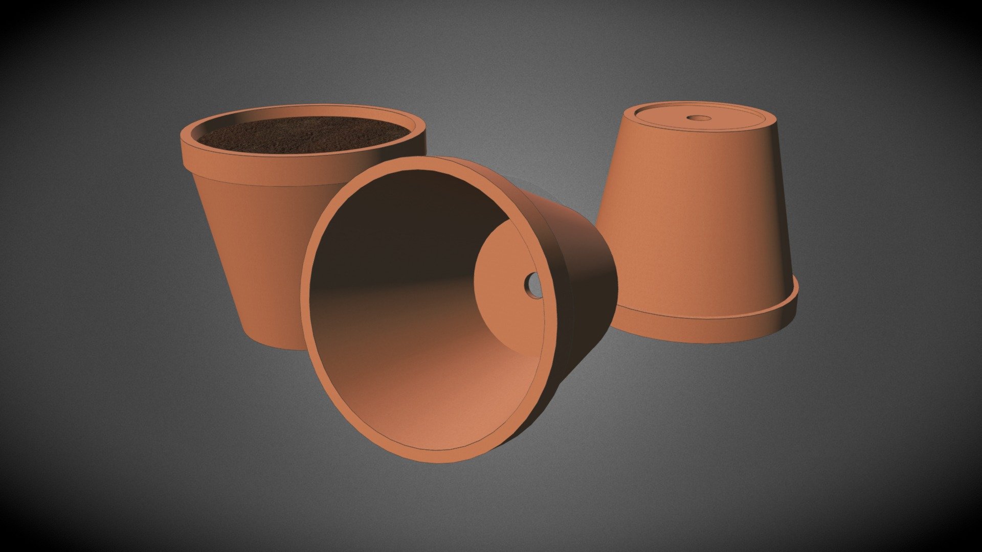 Clay pots - 3D model by Jann Kuusisaari (@jann) [537306b] - Sketchfab
