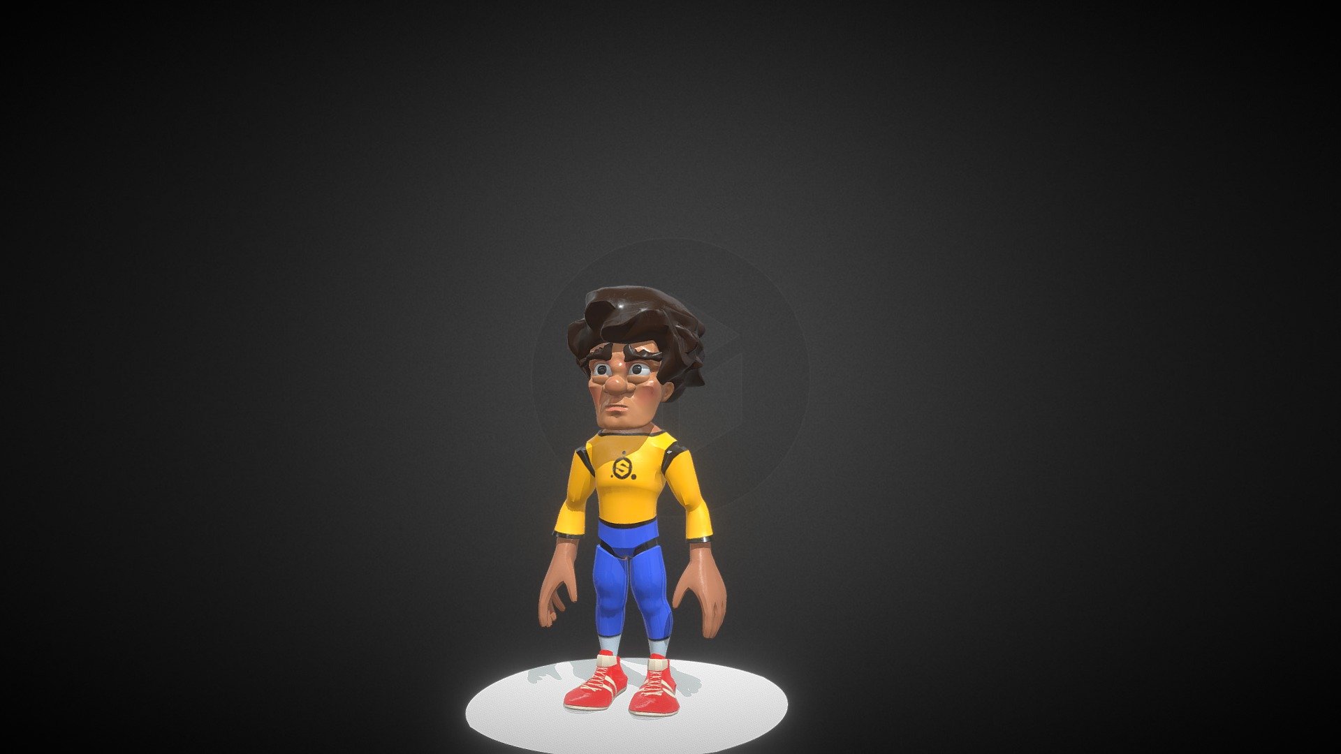Low Poly Optimized Game Ready Action Figure Toy - Buy Royalty Free 3D ...