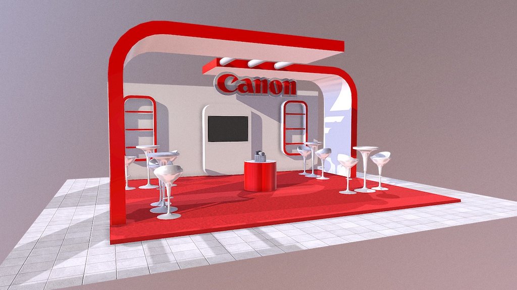 CANON Stand - 3D model by ElRafaGonzalez [53758c1] - Sketchfab