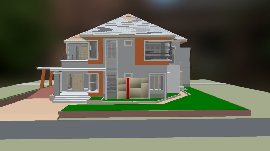Rumah Type 380 - Download Free 3D model by mulgd22 [5375b9d] - Sketchfab