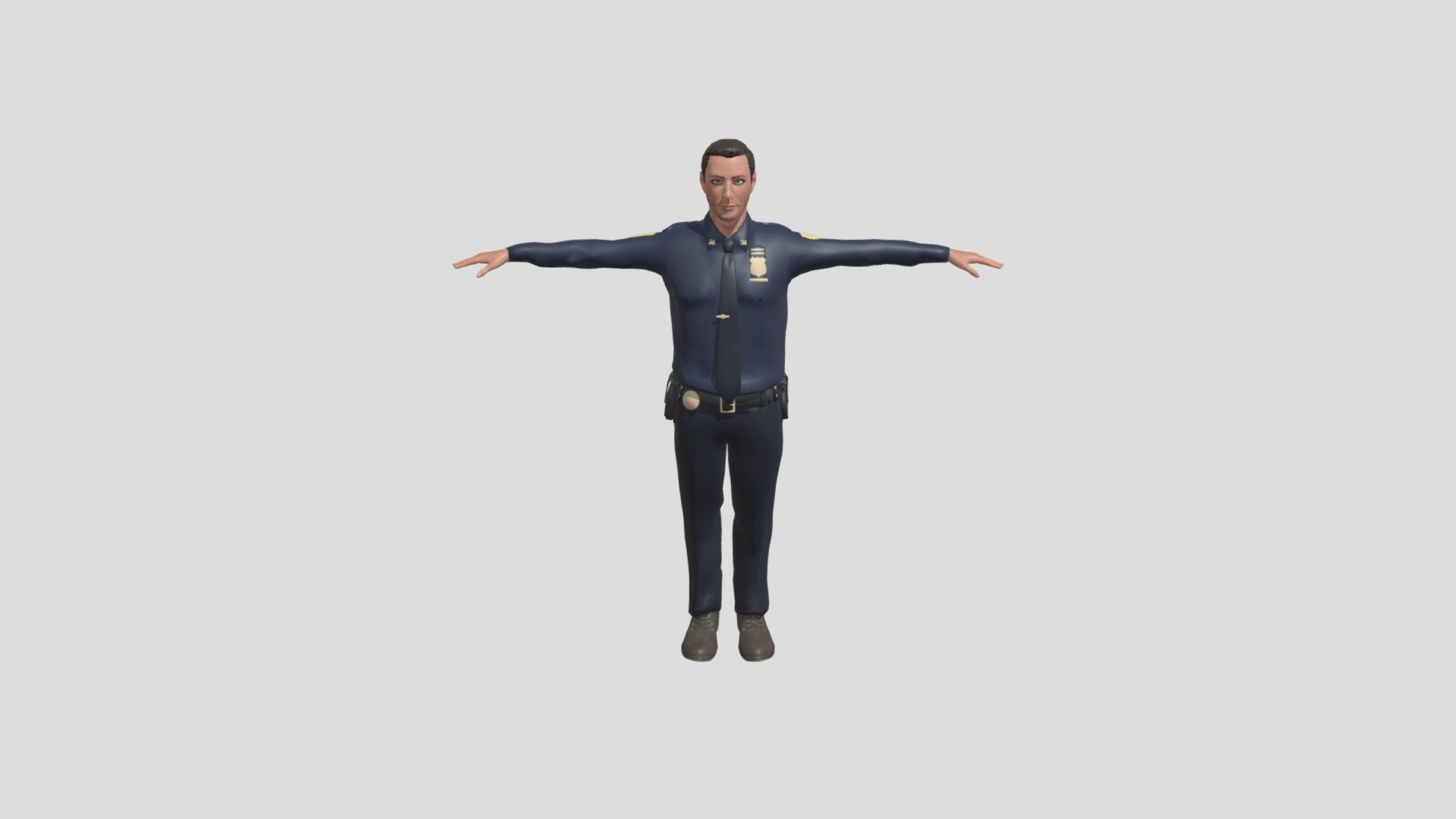 Realistic Male Police Officer - Download Free 3D model by Realistic 3d ...