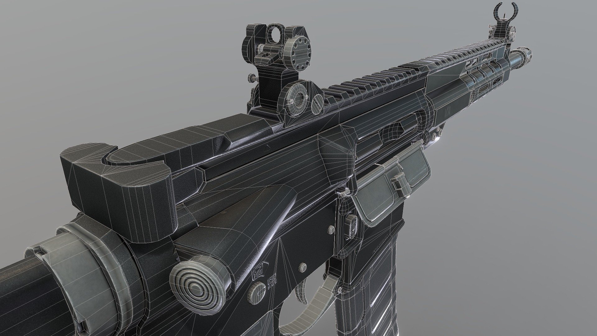 3d model assault rifle - 3D model by morimeta [5378e6d] - Sketchfab