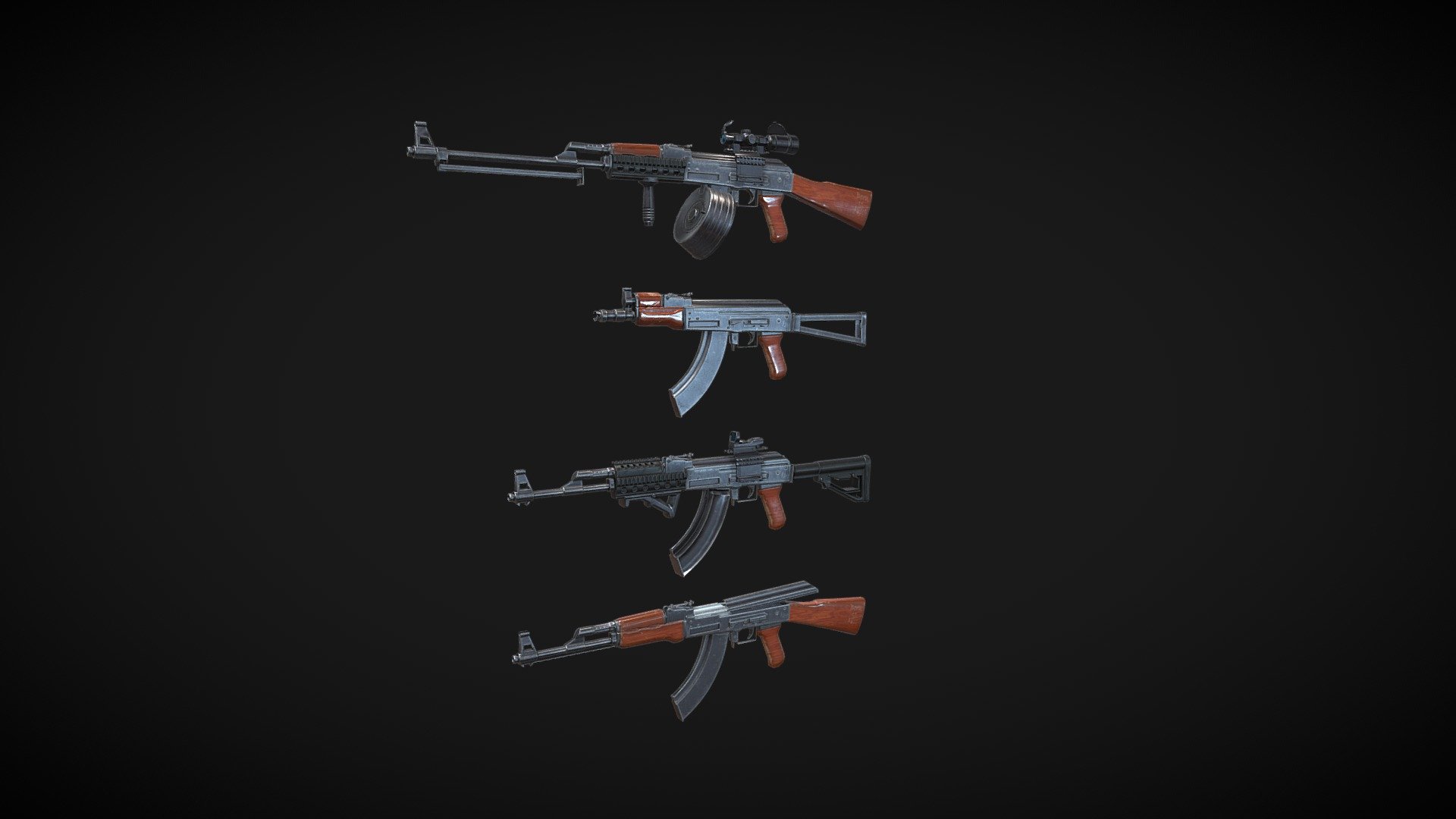AK47 custom loadout - 3D model by Huynh Cyan (@CanhCyan) [537d6bb ...