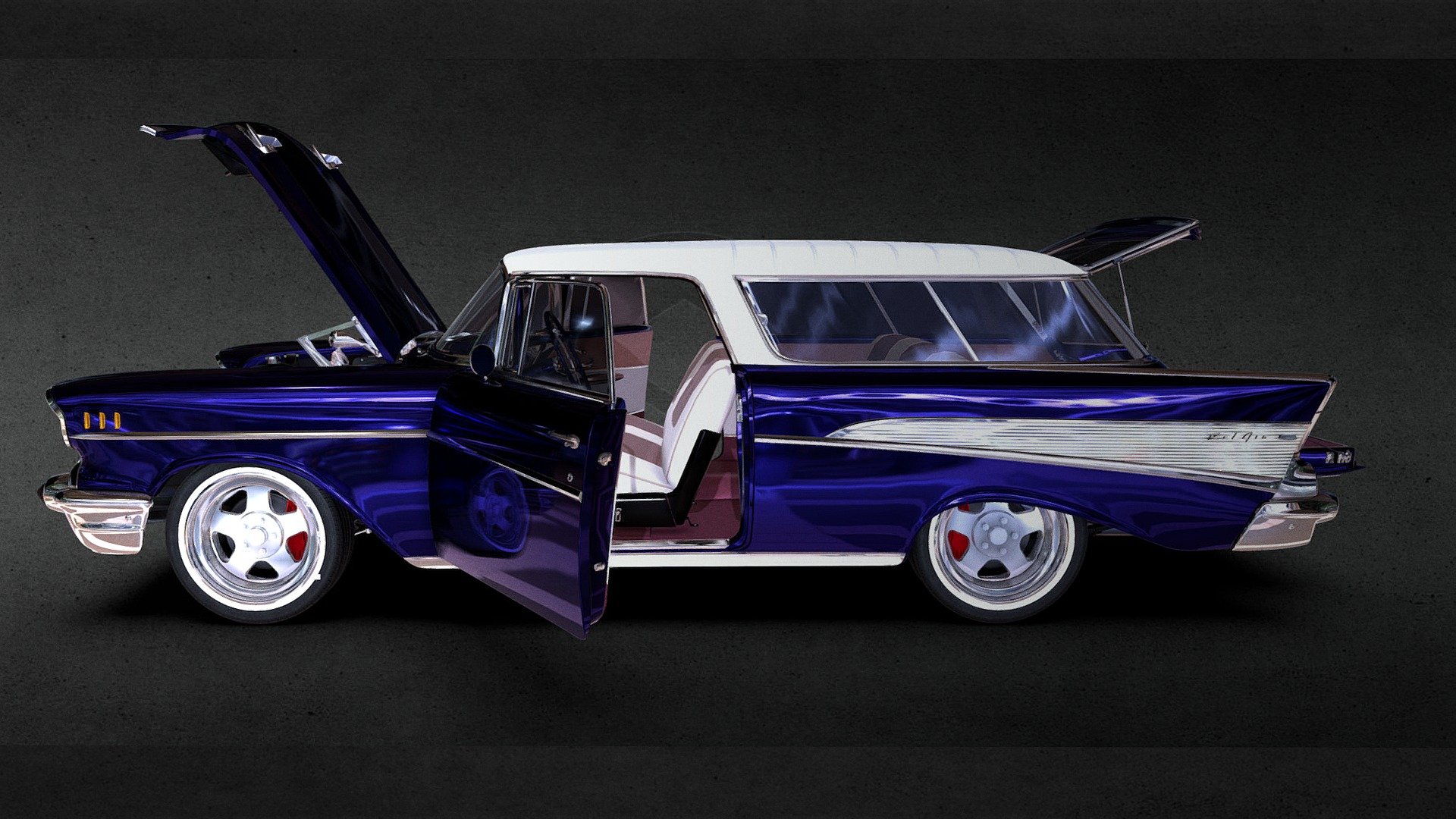 1957 Chevrolet Bel Air Nomad - 3D model by everhard [5383ca5] - Sketchfab