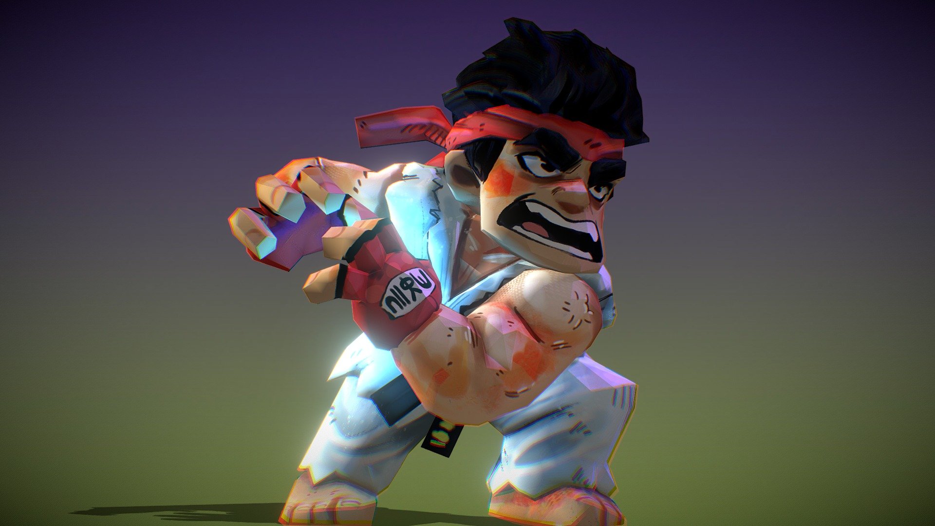 LoPoly Ryu - Download Free 3D model by eric3dee [5385846] - Sketchfab
