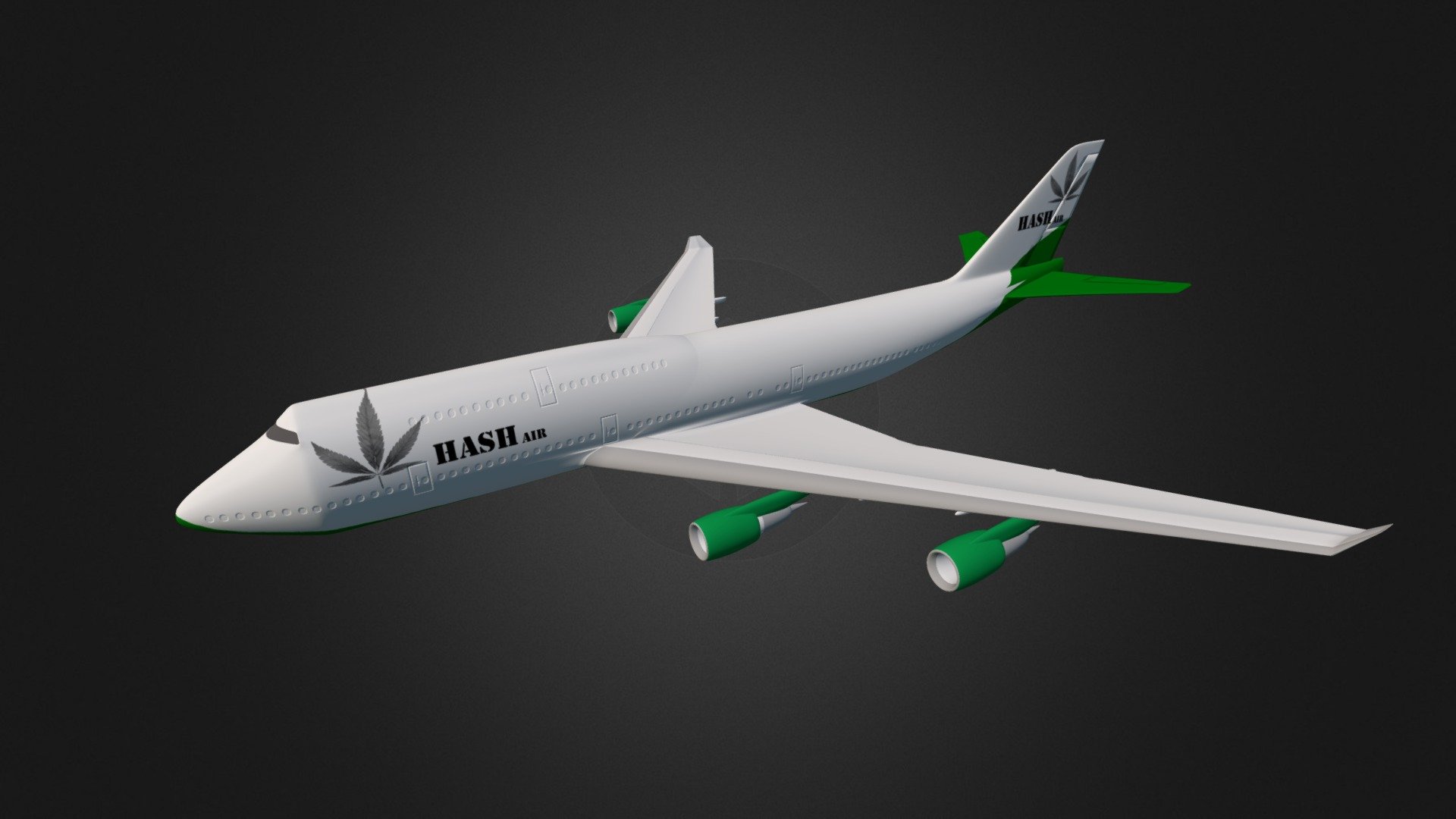 747 Hash Air - Download Free 3D model by colpolstudios [5386275 ...