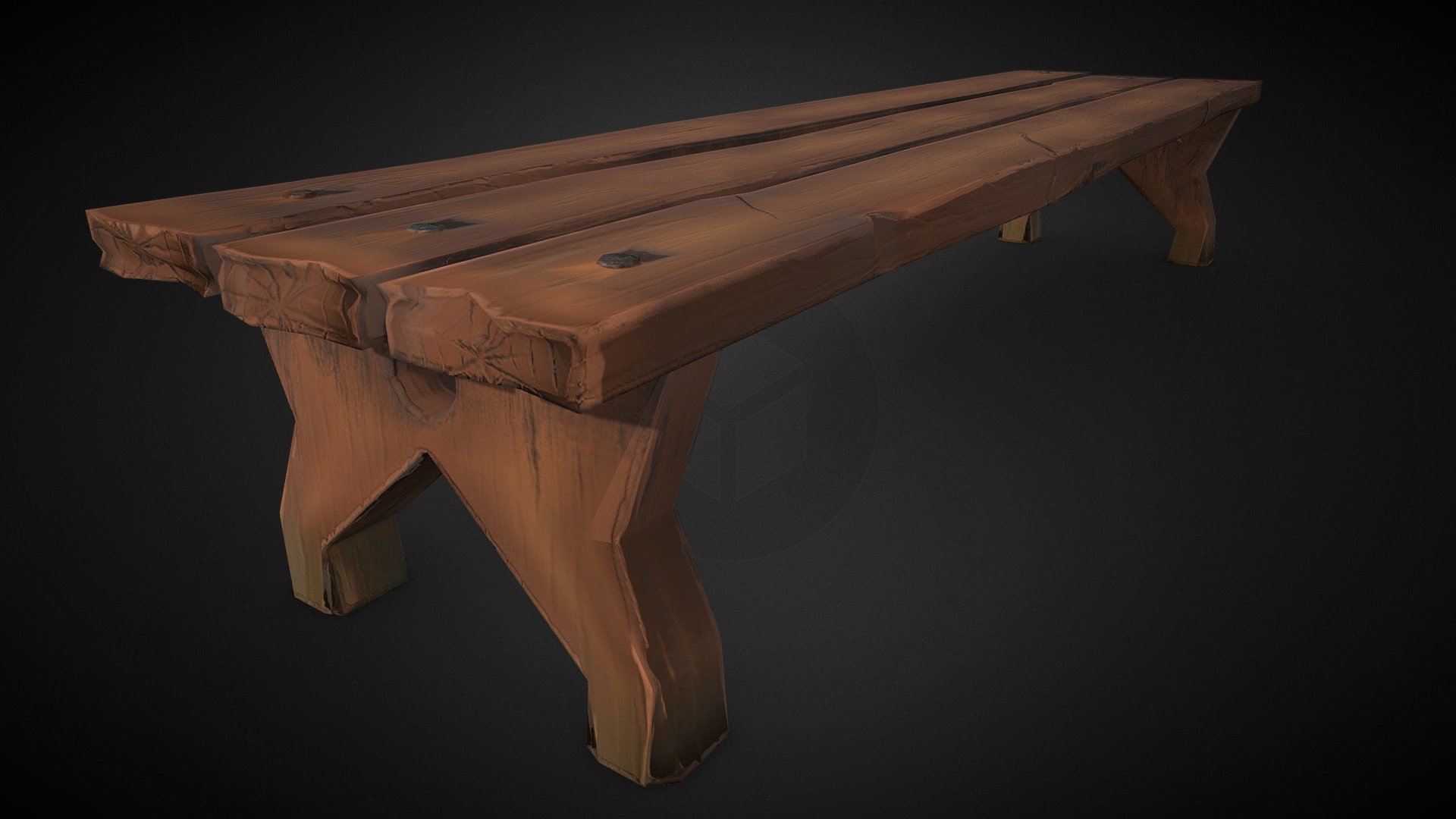 Bench | Stylized - Download Free 3D model by jmelving [5386f6a] - Sketchfab