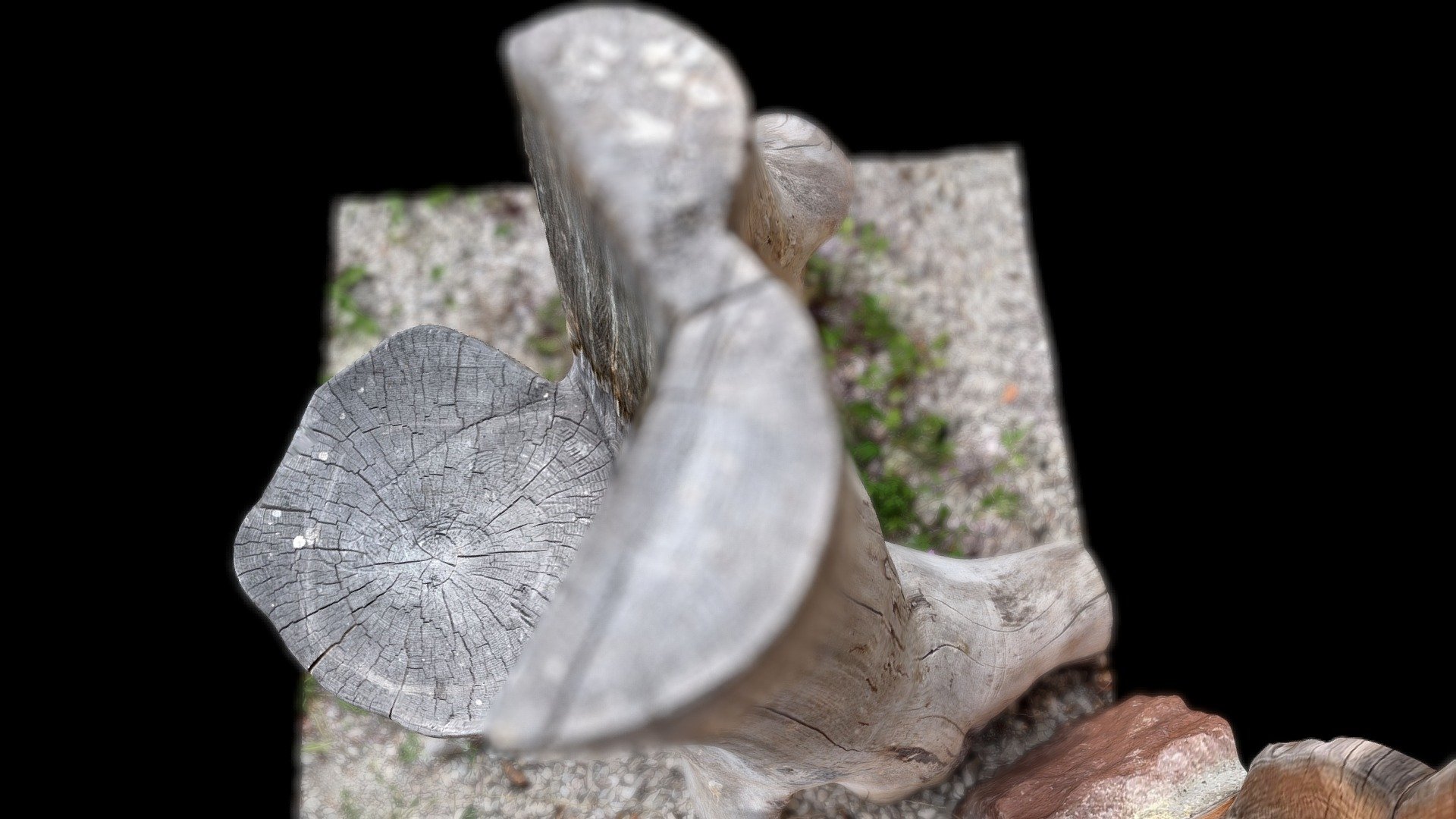 Wooden throne [tree trunk chair] - Buy Royalty Free 3D model by ...