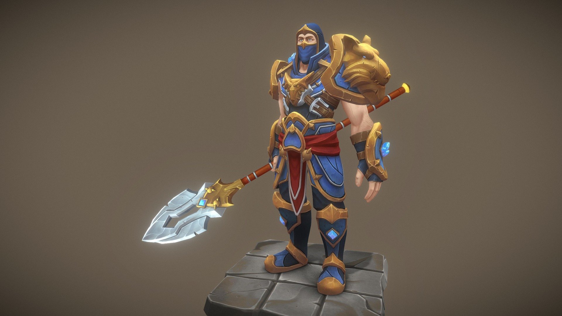 Wolf Armor Scene Posed - 3D model by inexam [5387713] - Sketchfab