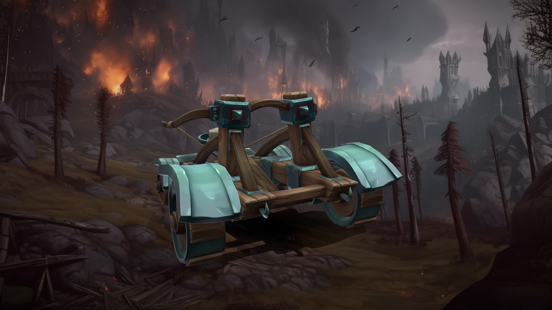 Stylized Medieval Catapult - 3D model by N-hance Studio (@Malice6731 ...