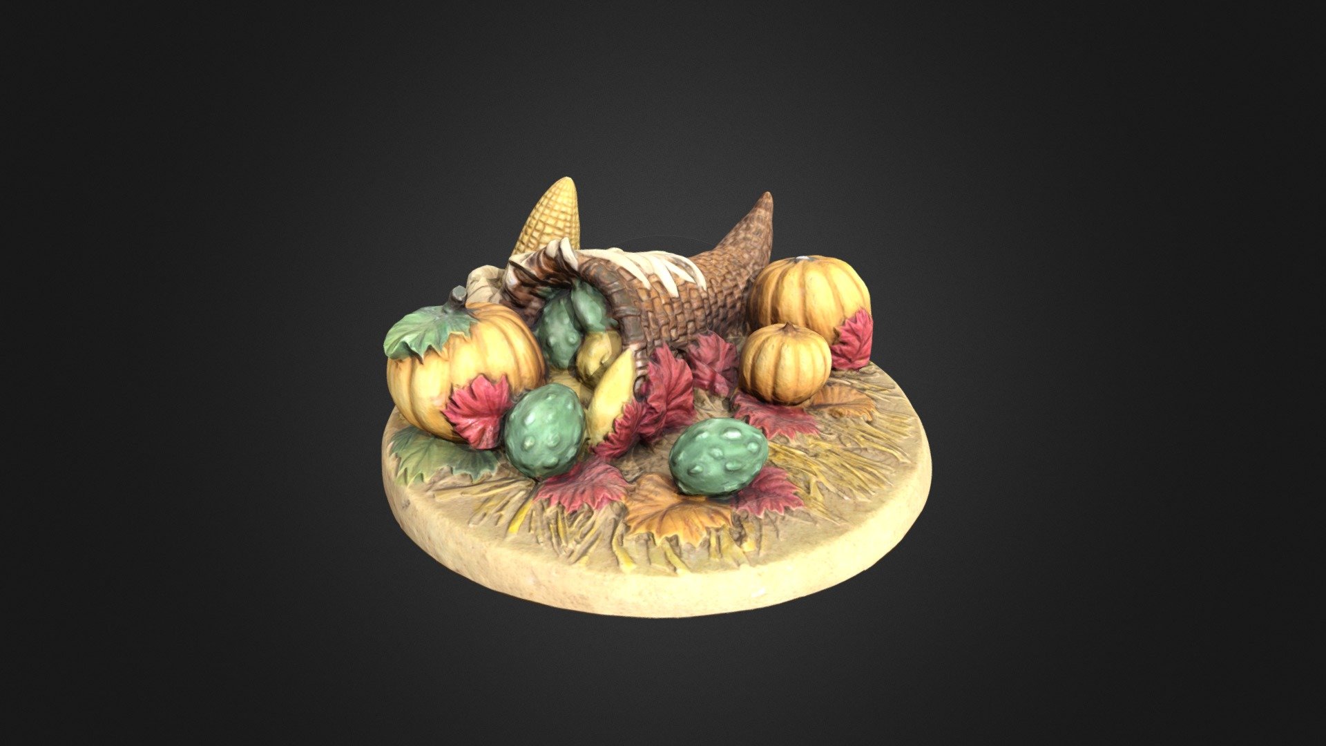 Cornucopia Abundant Harvest - Download Free 3D model by Ale157 [5388d6b ...
