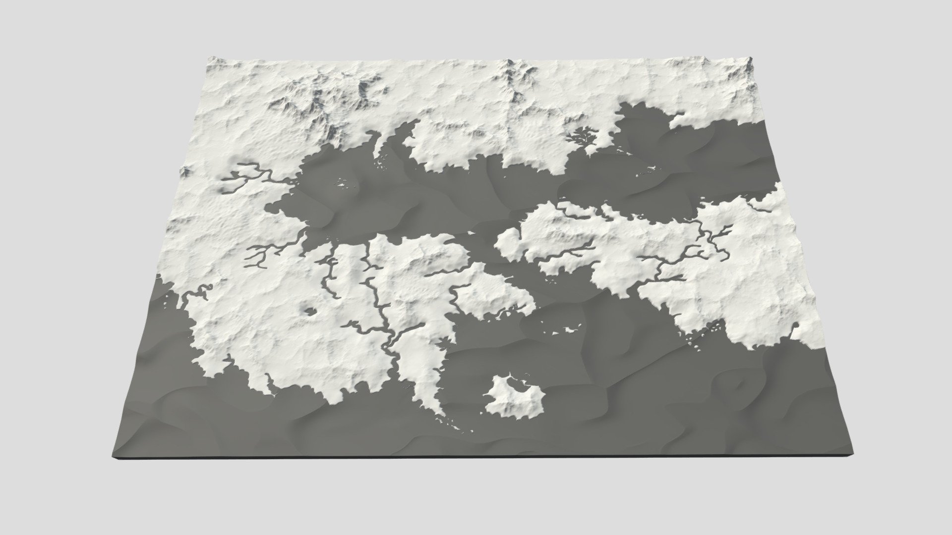 Map of the Dreamland by H. P. Lovecraft - Download Free 3D model by ...