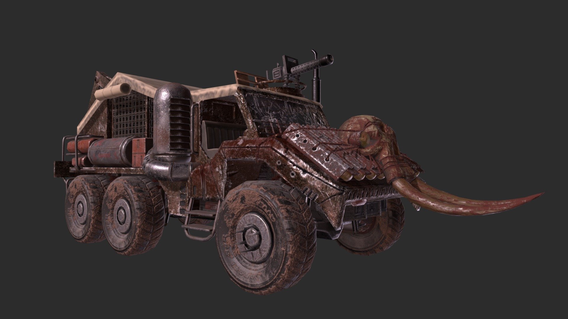 Mad Max Car - 3D model by alex.art [538a00c] - Sketchfab