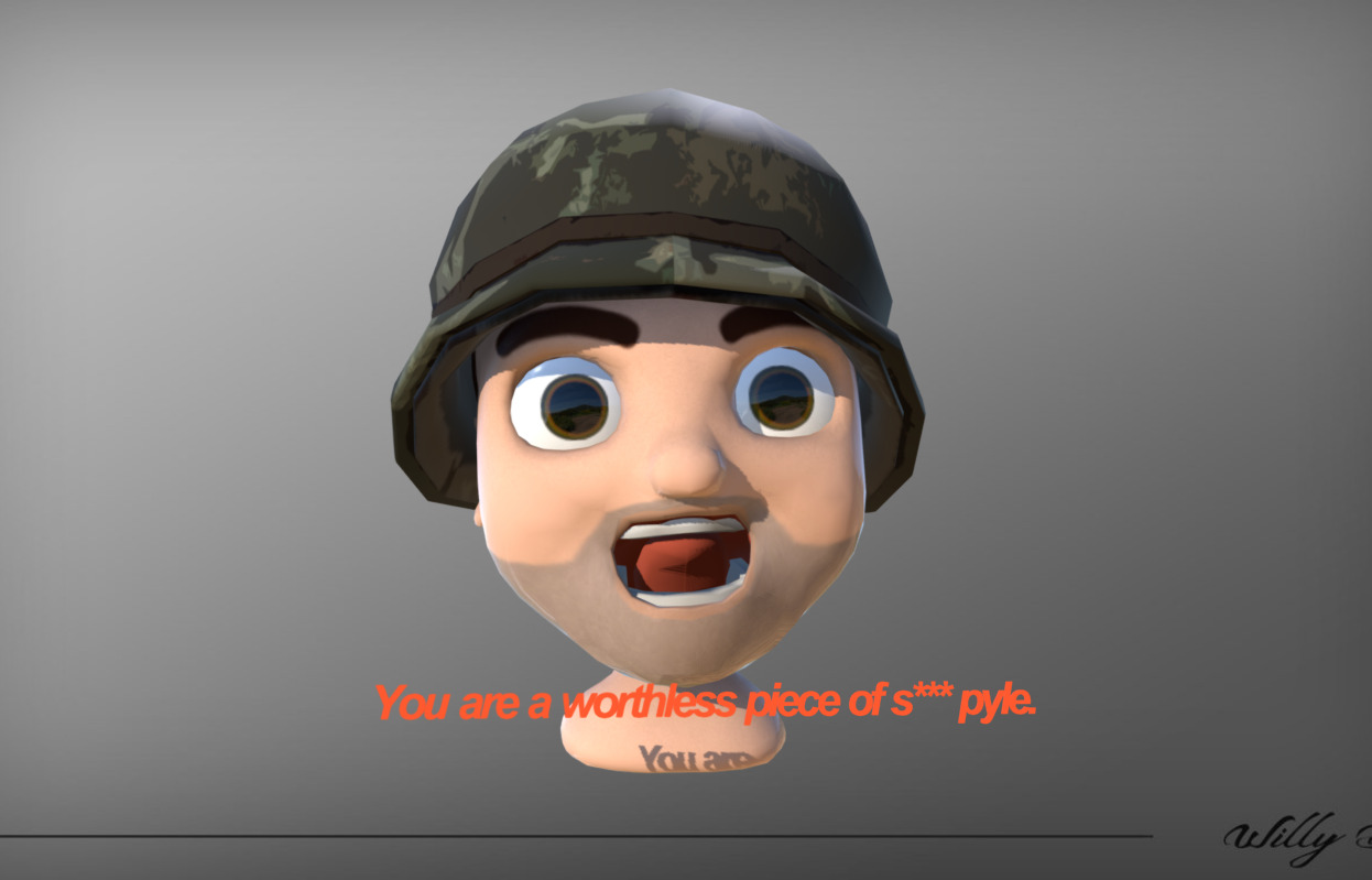 Morpher Animated Face - Military Cartoon Hartman - Download Free 3D ...