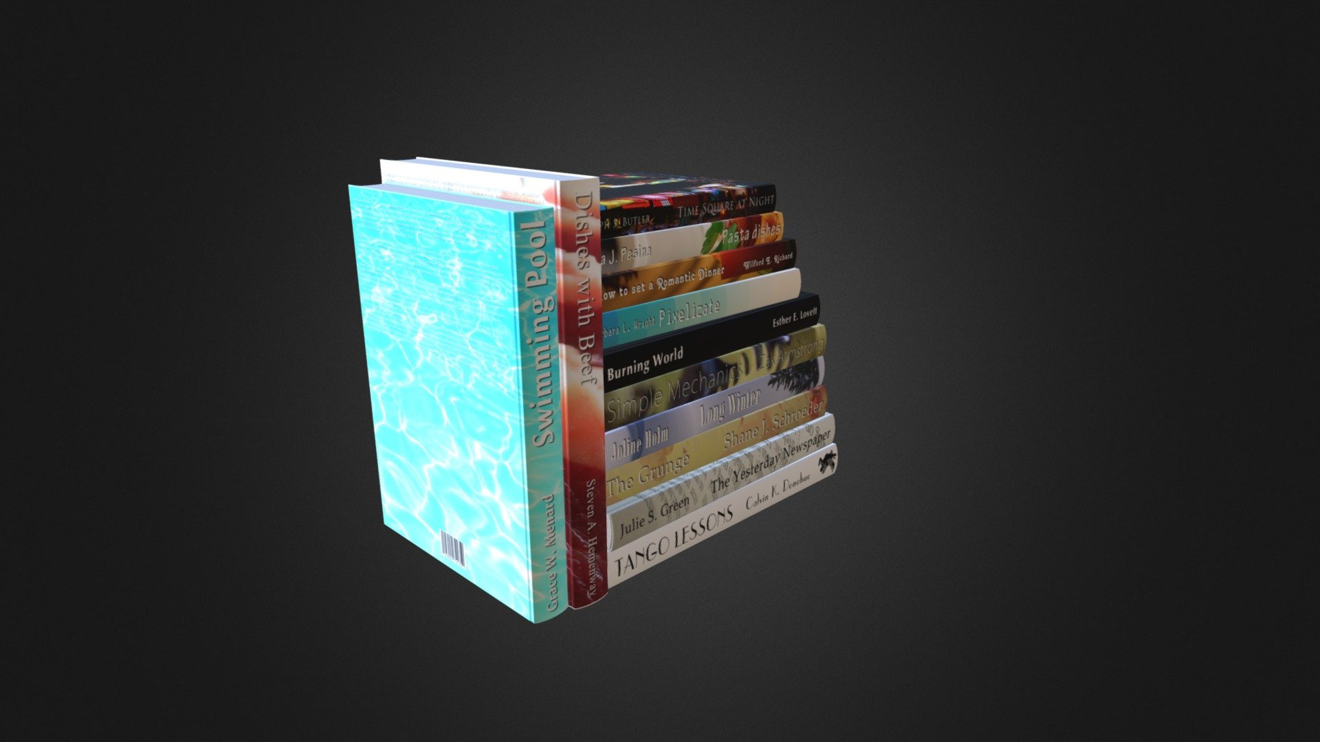 Books Set 13 - Buy Royalty Free 3D model by cgaxis [538cc60 ...