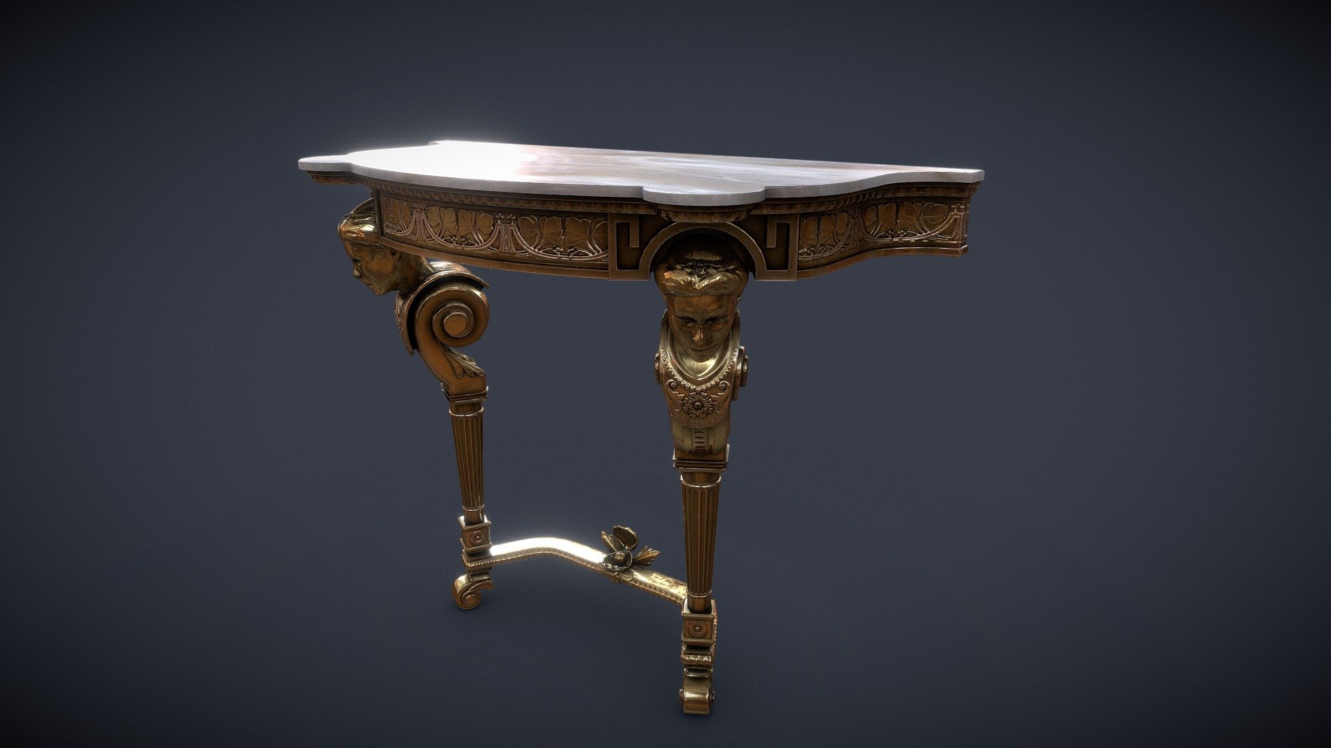 WallTable_Victorian - Buy Royalty Free 3D model by Elkandar [538d008 ...