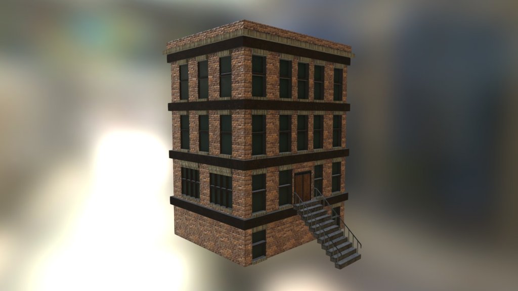 New York City style building - 3D model by Methexis Studios ...