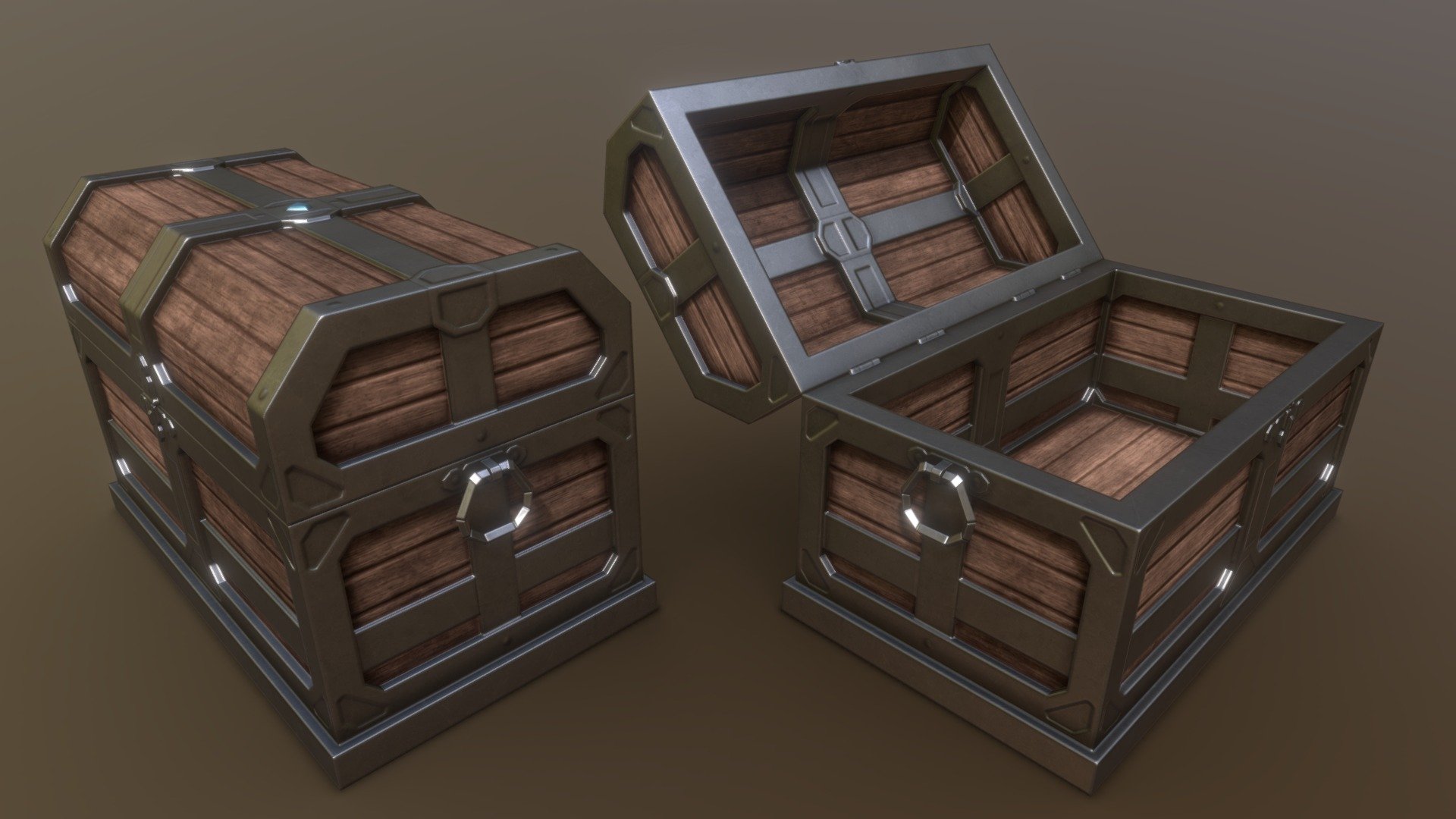 Silver Chest - 3D model by Arigasoft [5390ca3] - Sketchfab