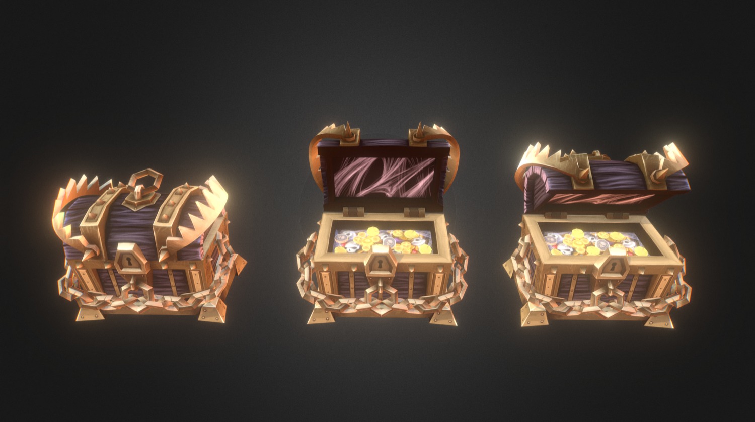 Treasure Chest 4 - 3D model by LowlyPoly [539185e] - Sketchfab