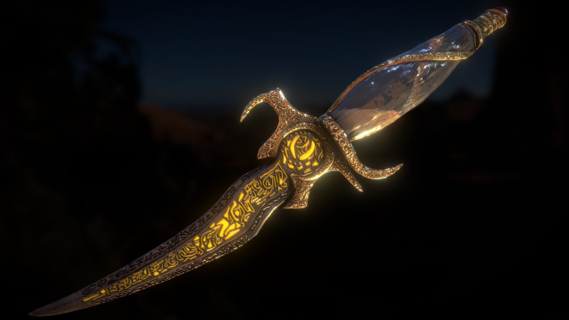 The Dagger of Time - Prince of Persia(lowpoly) - 3D model by DeLeon ...