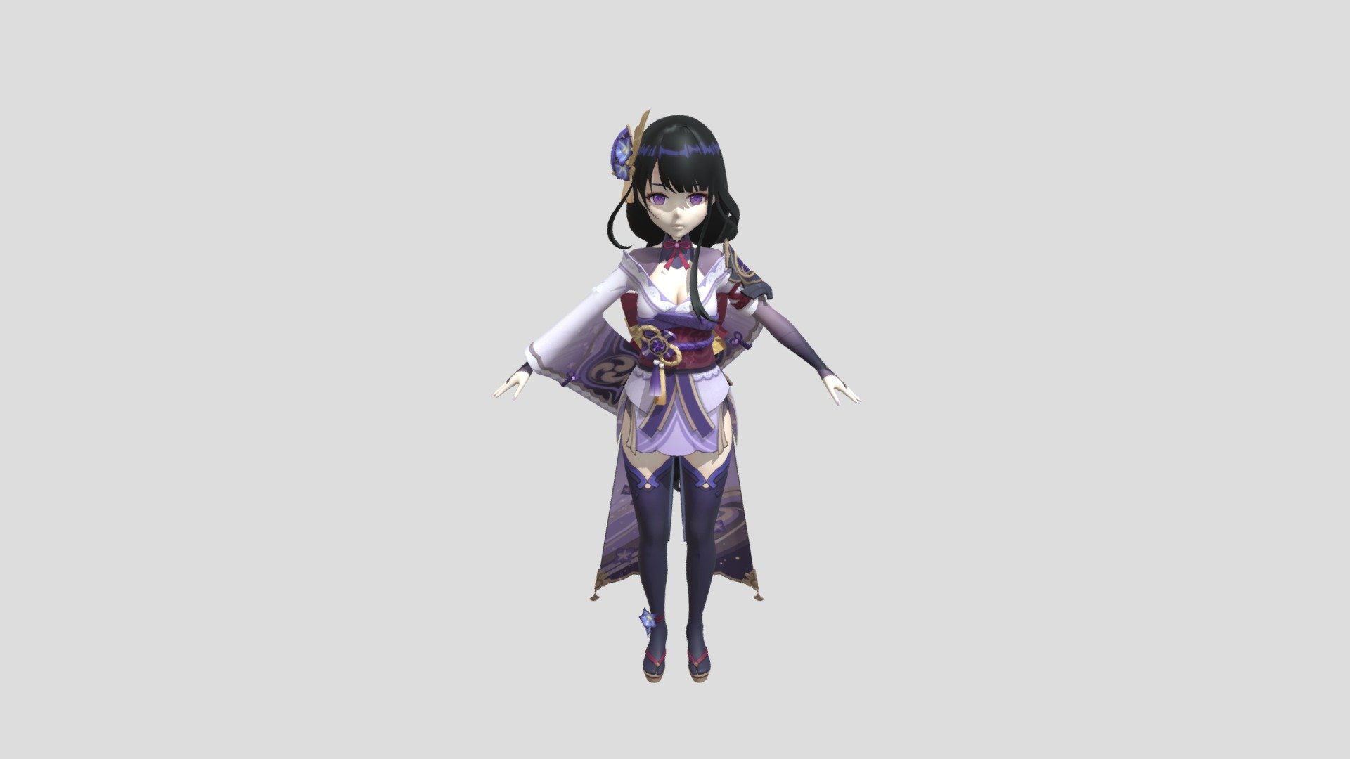 Dancing_Raiden_Shogun - Download Free 3D model by carlsontio86 [539964e ...