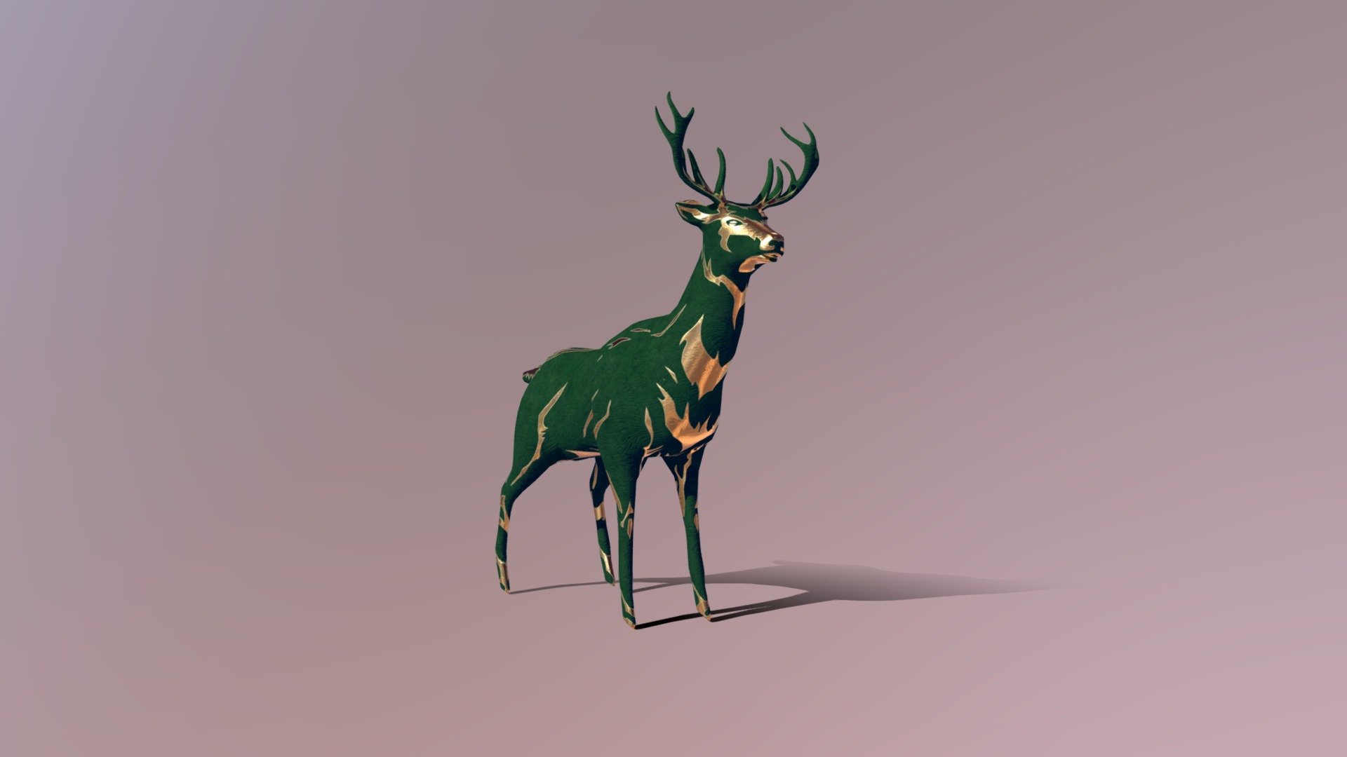 Stag - 3D model by Mike Bourbeau (@mikebourbeau) [5399d1e] - Sketchfab
