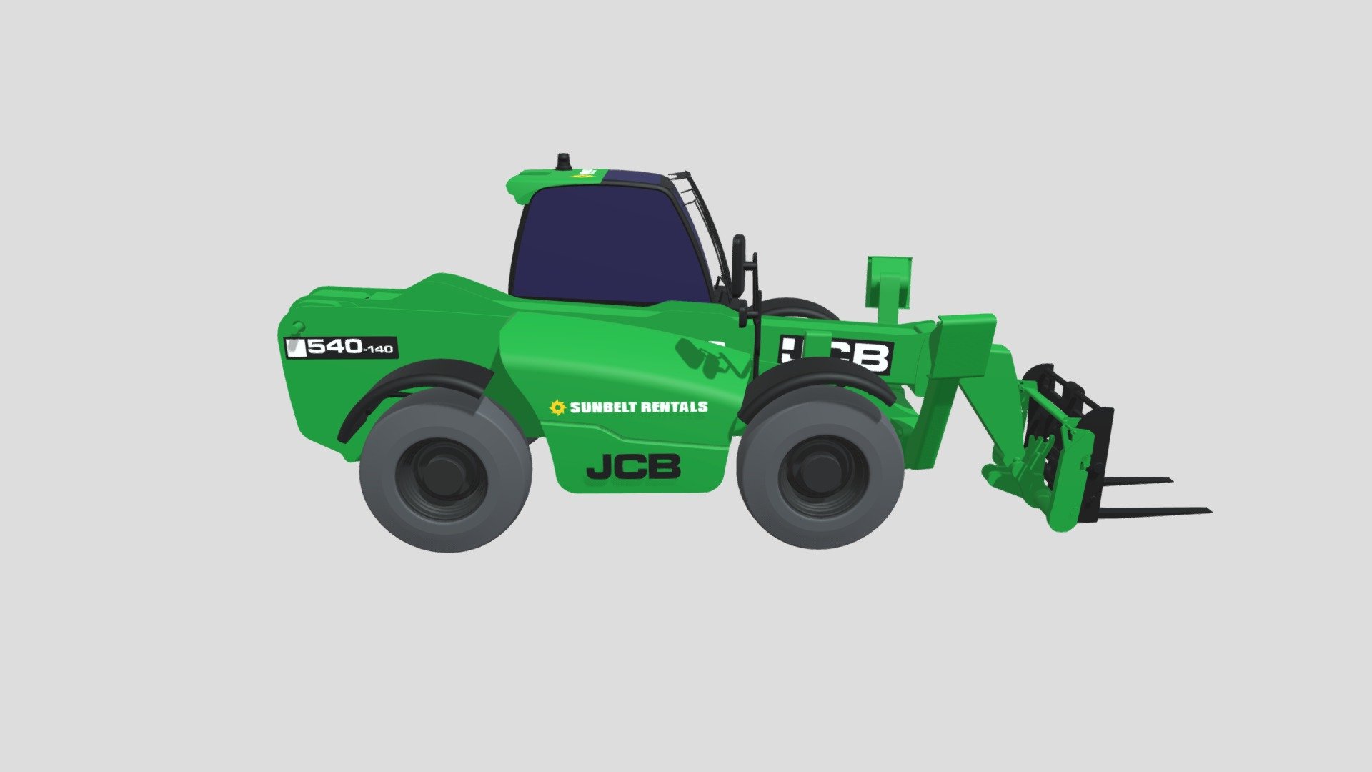Sunbelt Rentals Telehandler 540V140 With Forks - 3D model by bimstore ...