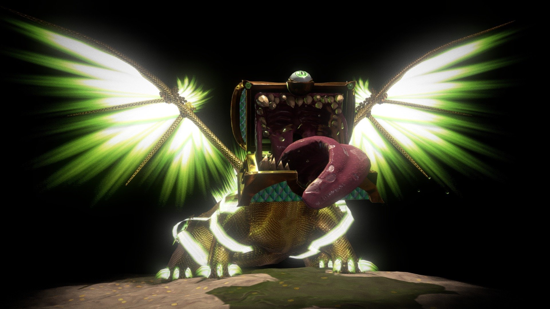 Dragon Mimic - 3D model by Vito Bellomo (@vitobellomo) [539ec89 ...