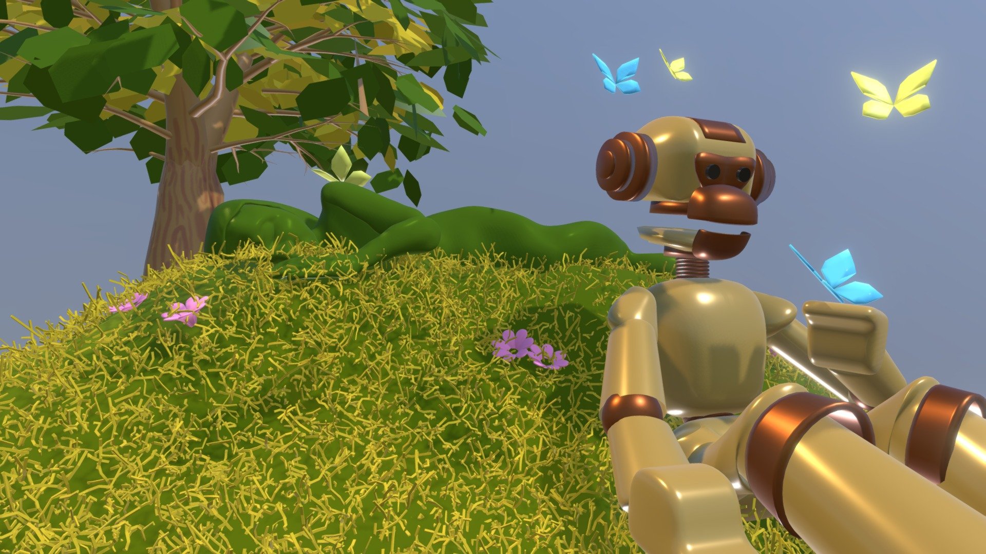 Robot Monkey - 3D model by peshblenda [53a1a58] - Sketchfab