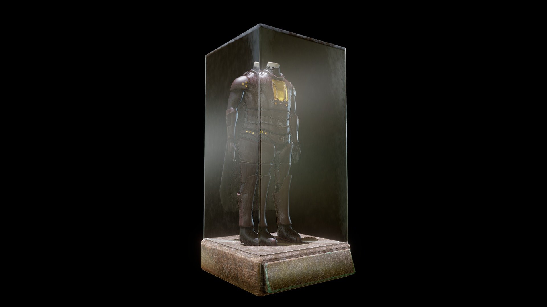 hero suit in a glass case - 3D model by Al (@lightningocelot) [53a2e0b ...