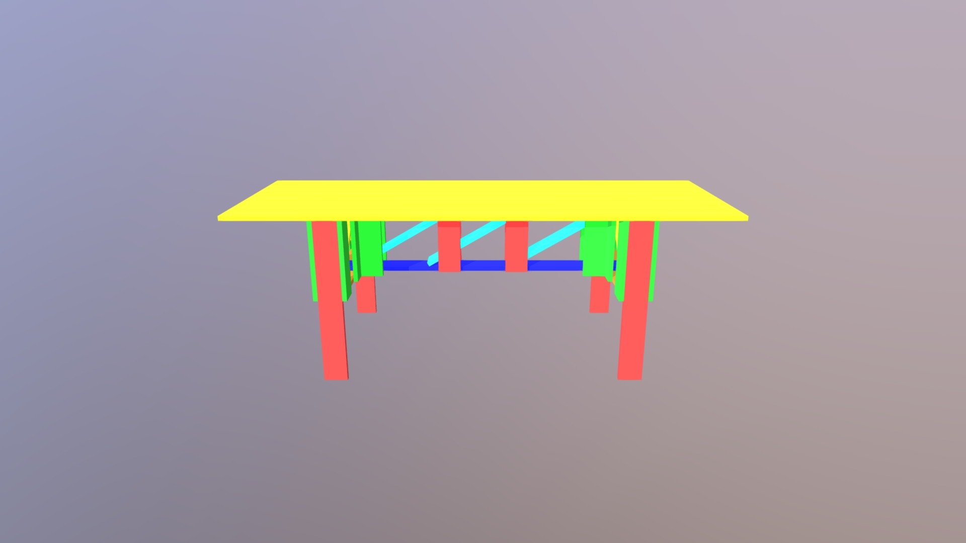 Mari Rectangular Table - 3D model by willemhelmet [53a2ef5] - Sketchfab