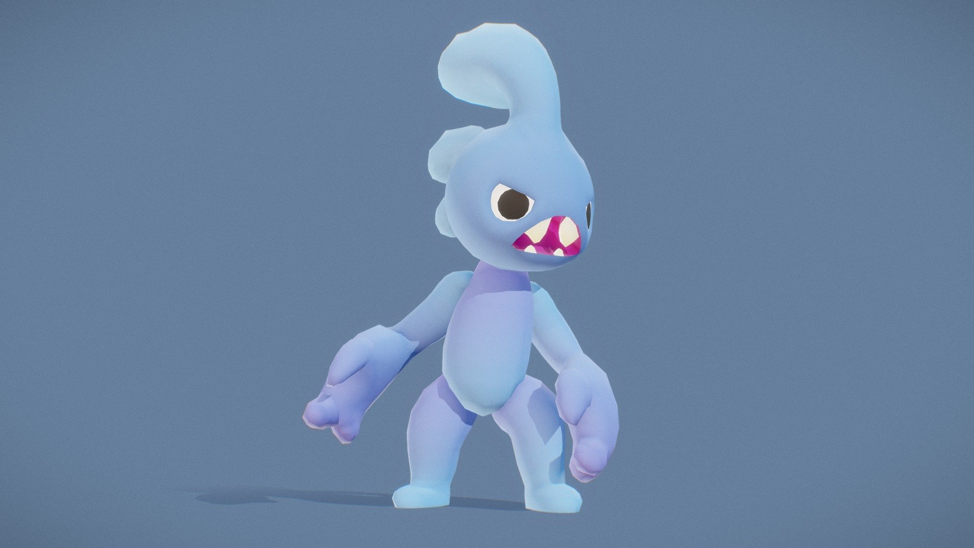 Cartoon Characters - Medium Bloby Warrior - Buy Royalty Free 3D model ...