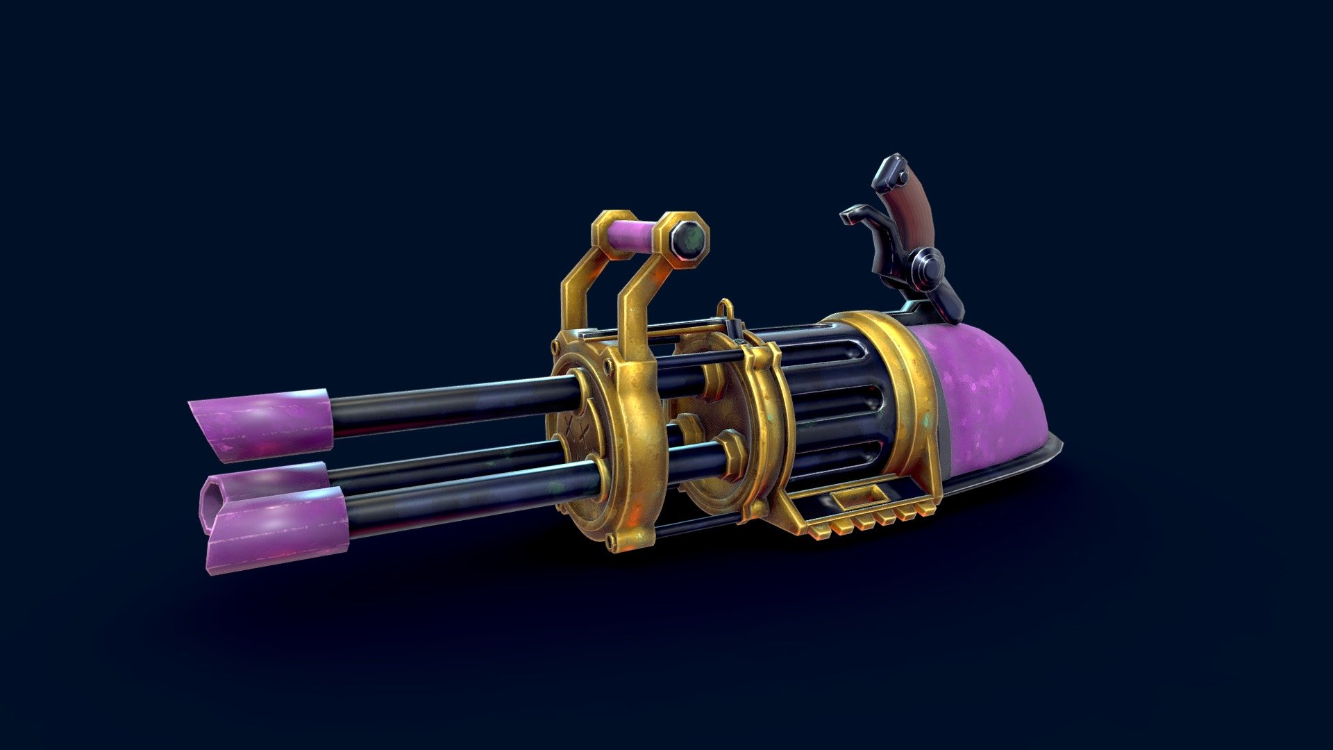 Arcane Jinx Pow Pow Minigun - 3D model by CoreDuster [53a5380] - Sketchfab