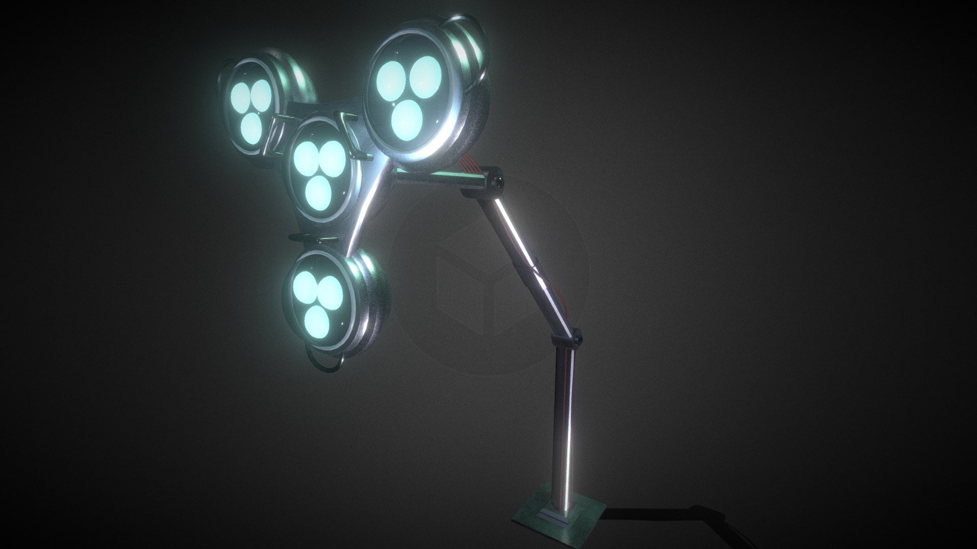 Surgical Light - Download Free 3D model by barbodoji [53a5881] - Sketchfab