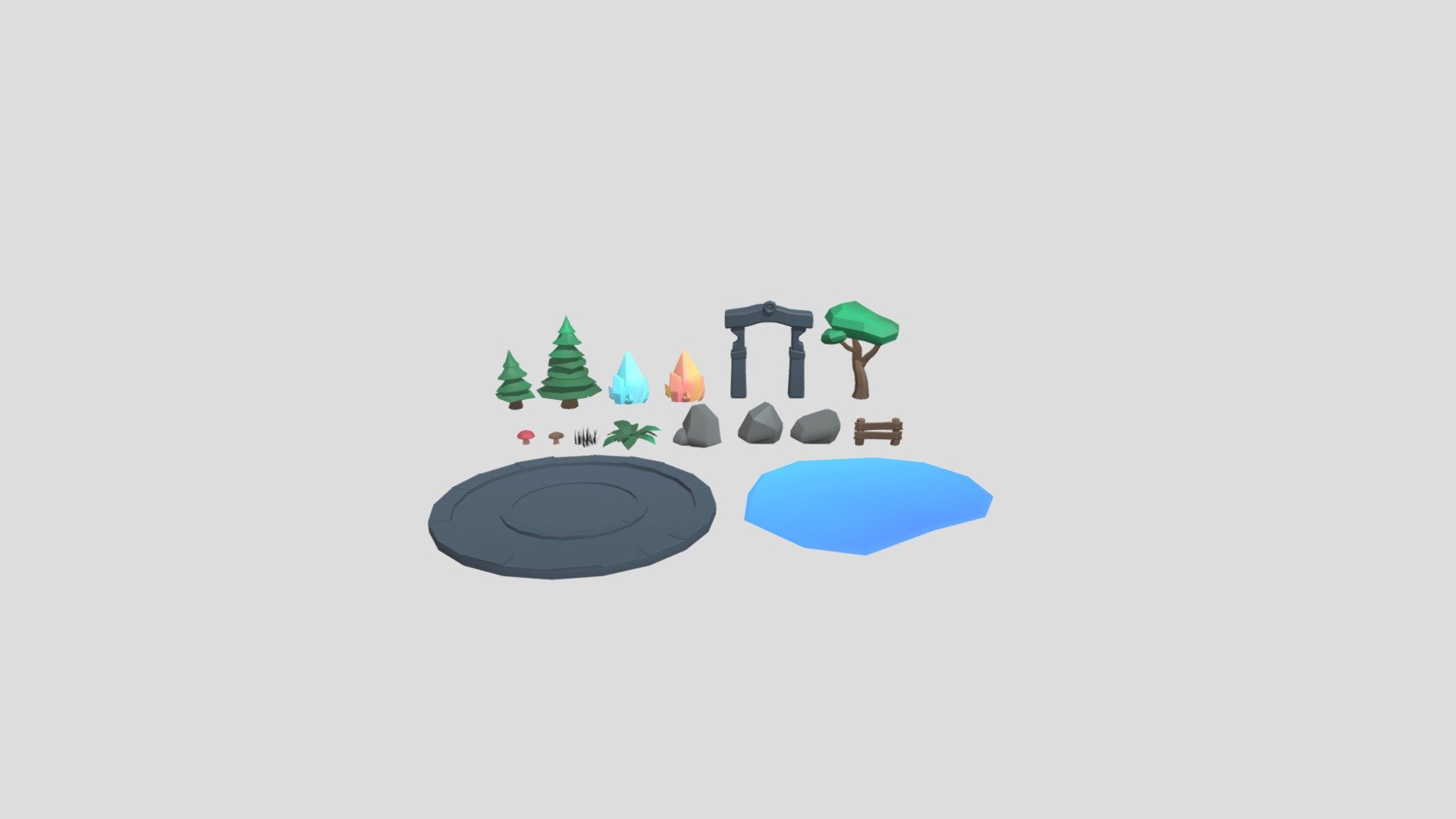 fantasy-forest-pack-lowpoly - 3D model by BDAG2010 [53a8656] - Sketchfab