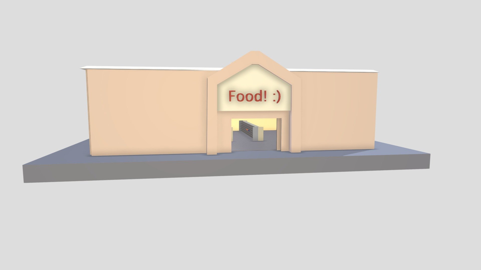 Grocery store - 3D model by Connie (@crabbage_) [53a8746] - Sketchfab