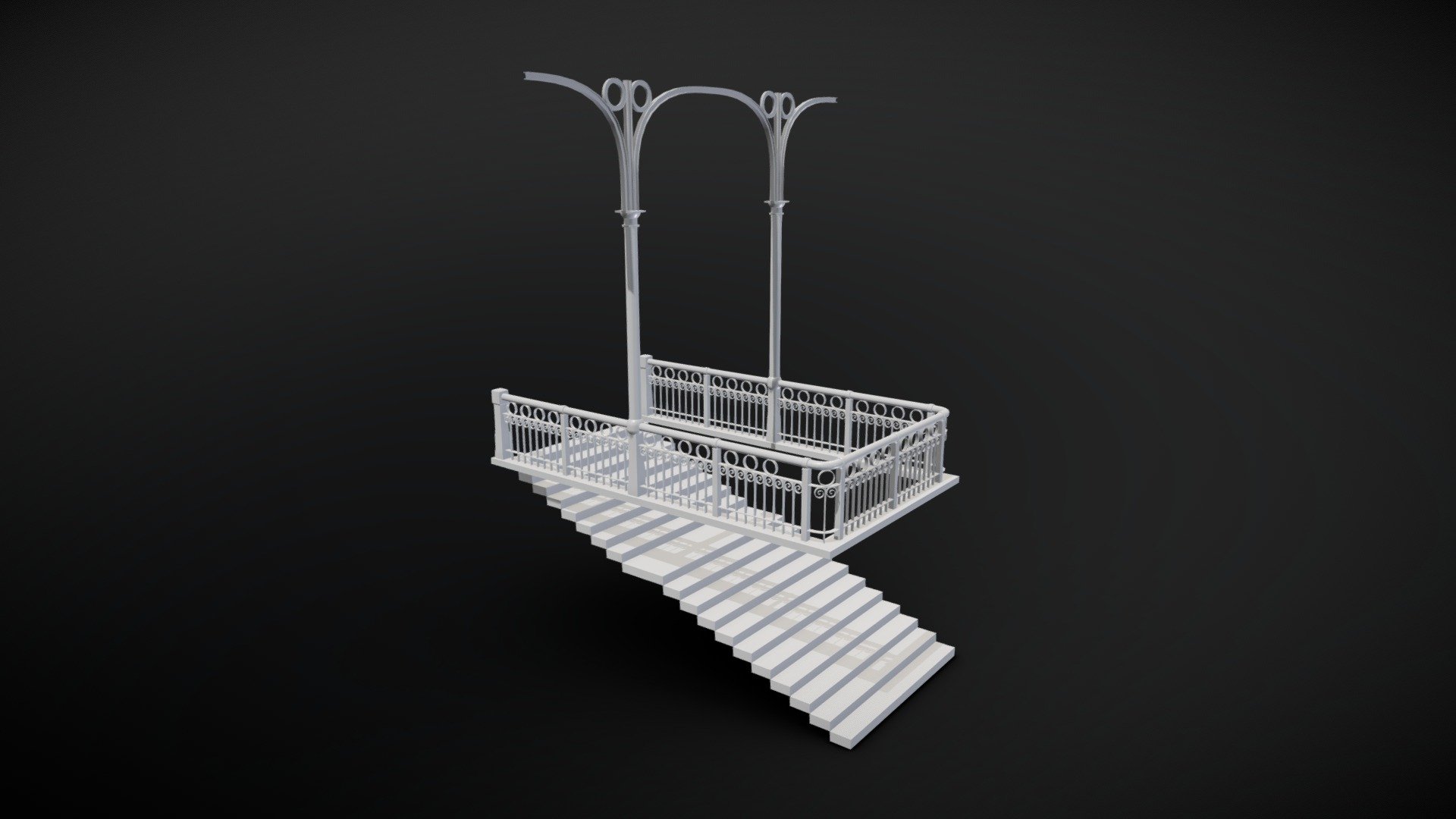 Hand Rail 02 - Download Free 3D model by OliverMatheGames [53a87b2 ...