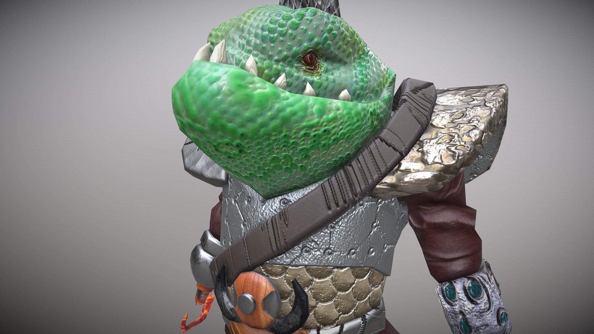 pirate lizard low poly - Download Free 3D model by jkazulyblanco ...