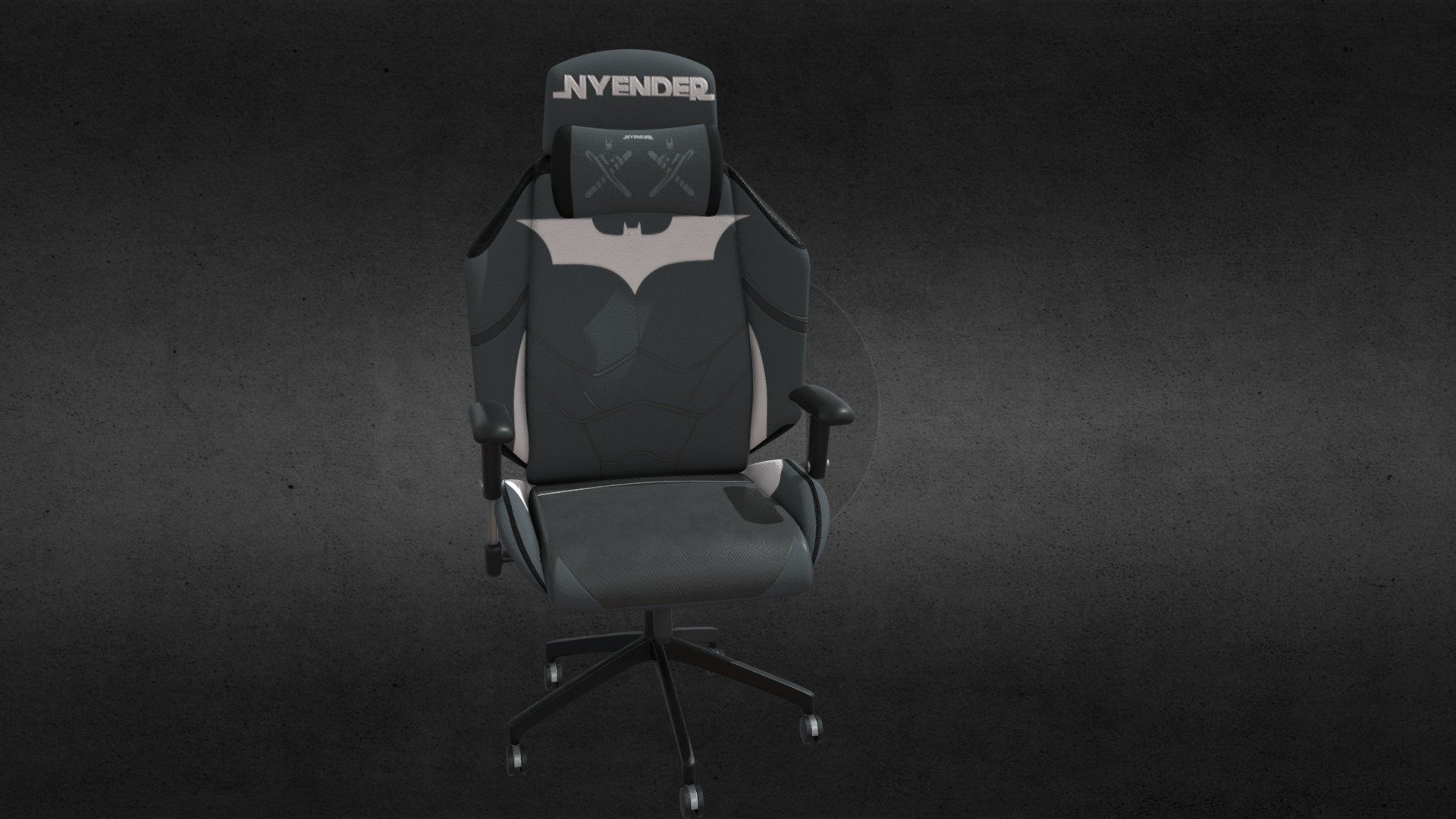 3D Batman Edition Gaming Chair - 3D model by titoari [53aa04b] - Sketchfab