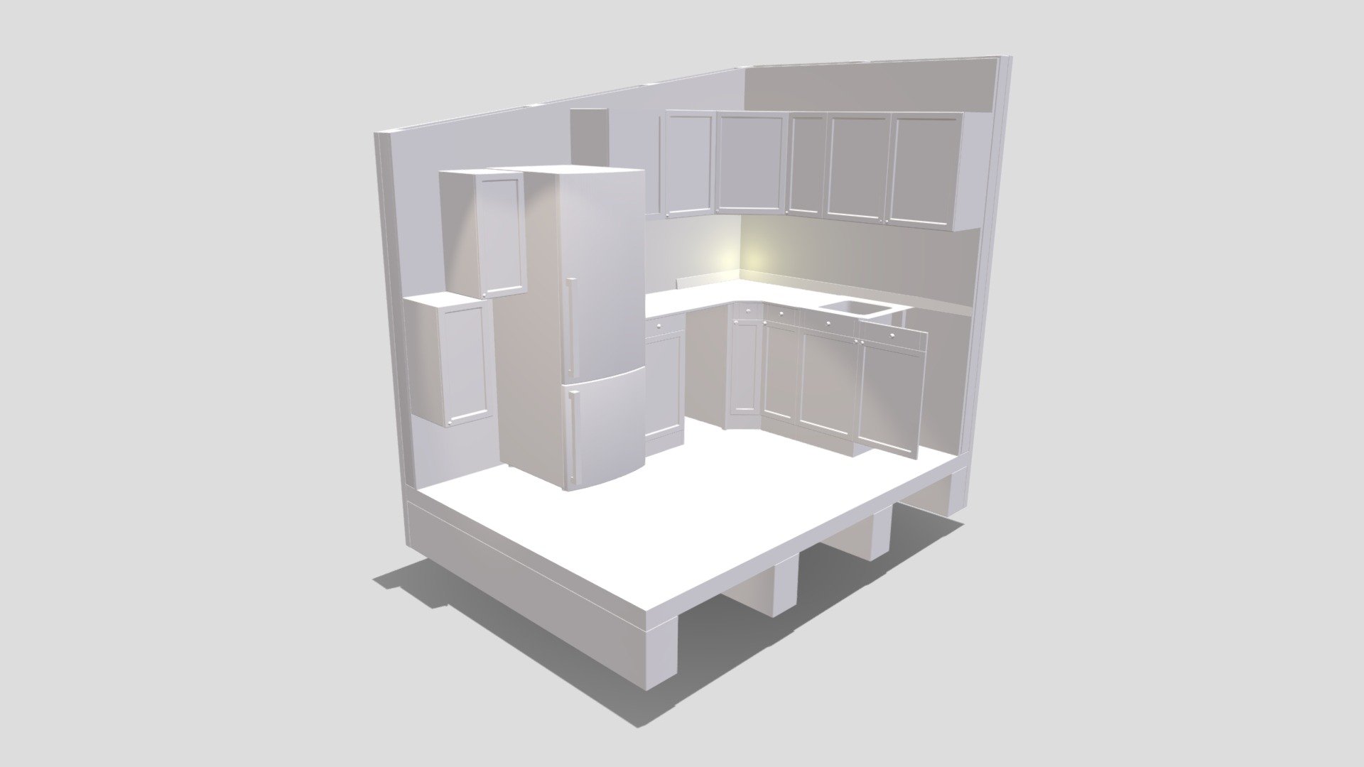 Kitchen Corner WORK IN PROGRESS - Download Free 3D model by tinybros ...