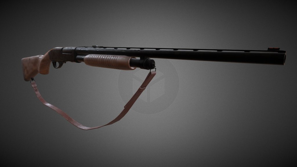 12ga Shotgun - 3D model by Dave Pavlick (@dpavlick) [53aa752] - Sketchfab