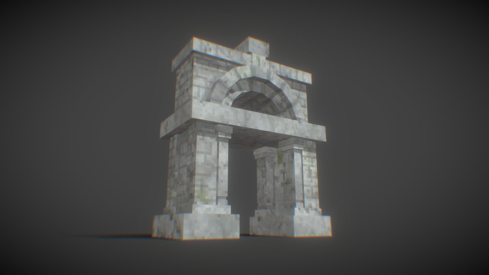 Stone bricks arch - 3D model by iwataro [53aa9df] - Sketchfab