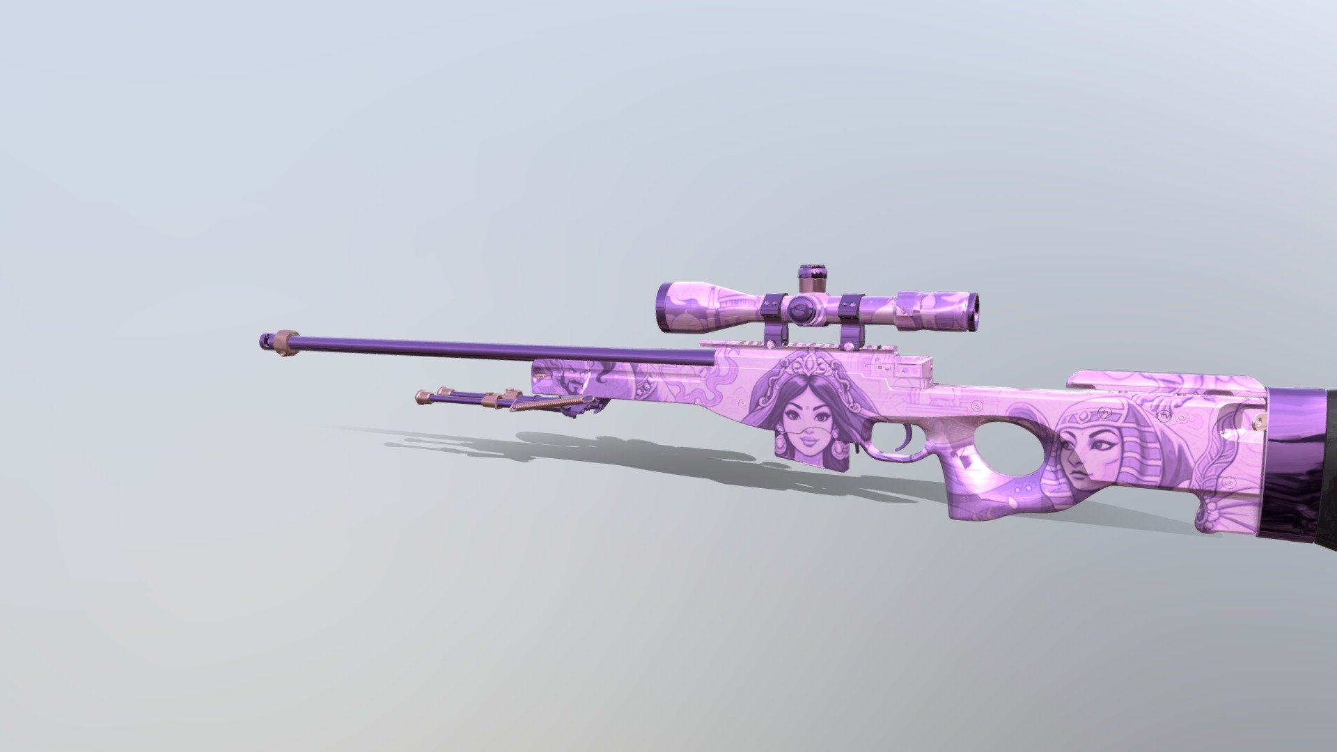 Sand Queen Collection. Awp- Dusk Veil - 3D model by Boret-01 [53ad75a ...