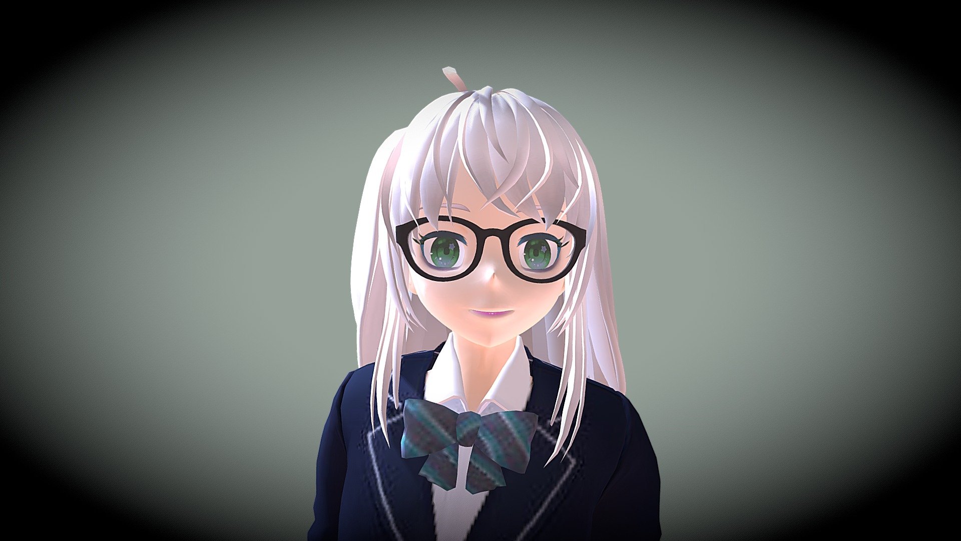Anime girl- walking relaxed - Download Free 3D model by rosaliarenda ...